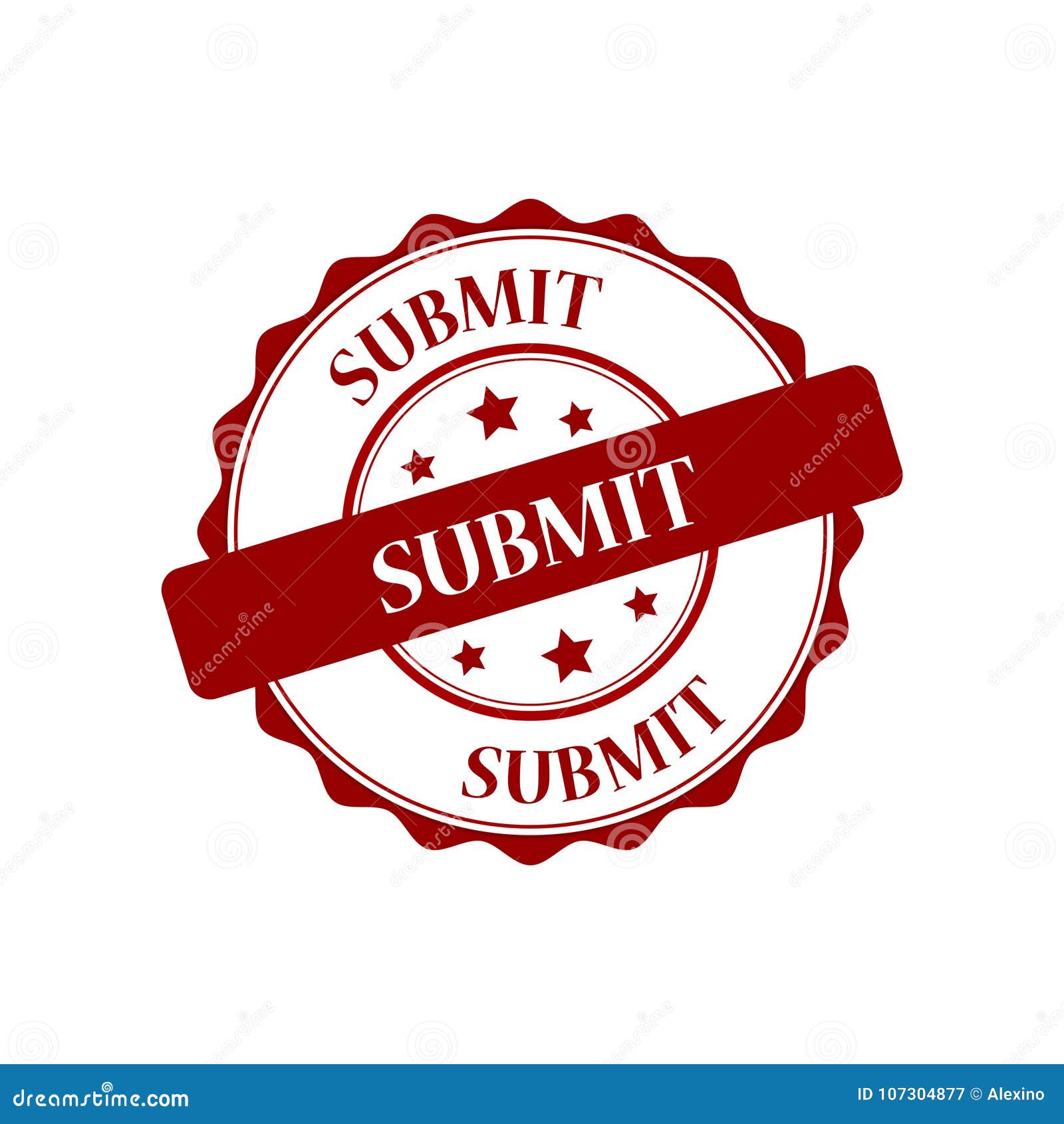 Submit stamp illustration stock vector. Illustration of icon - 107304877