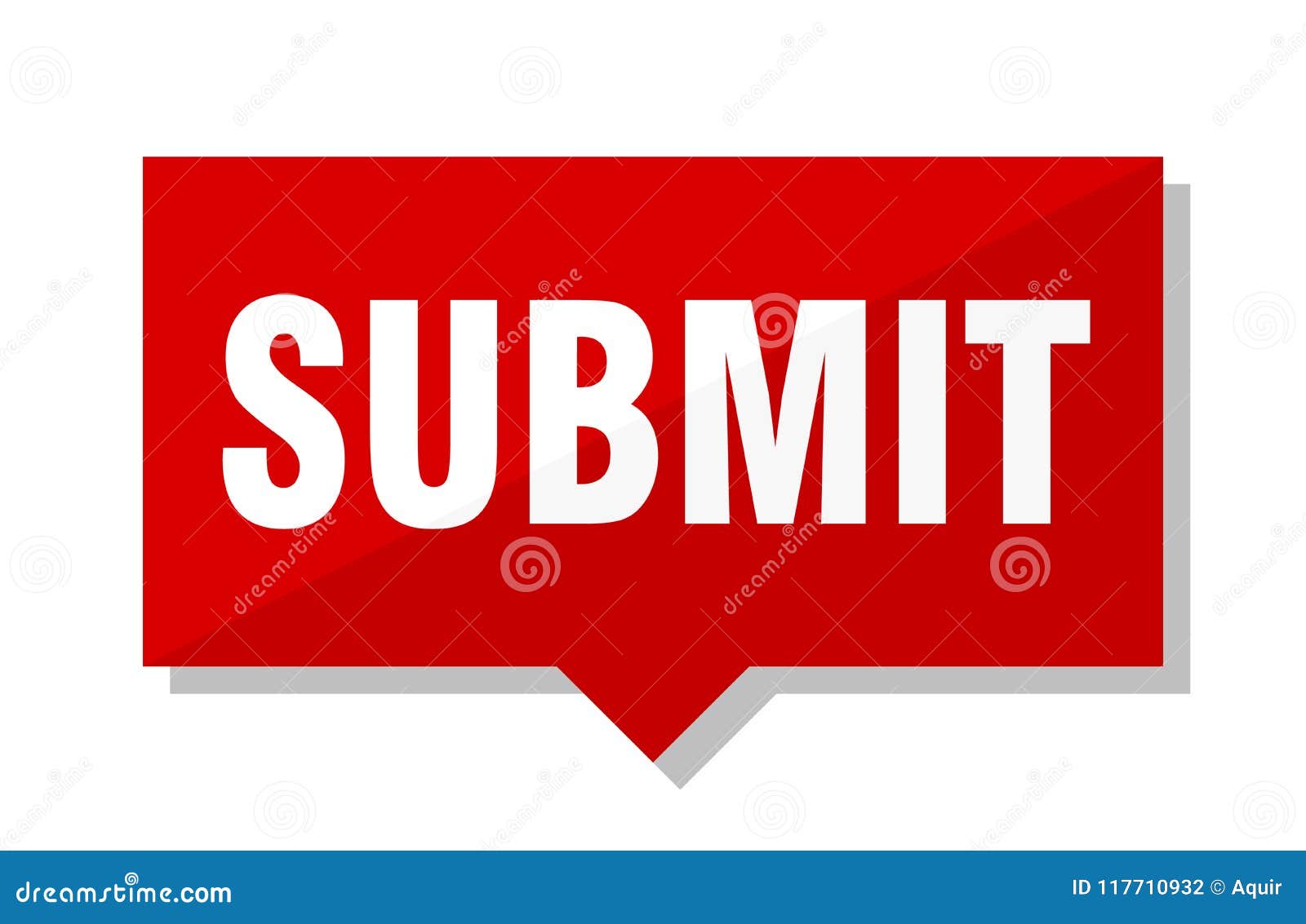 Submit red tag stock vector. Illustration of vector - 117710932