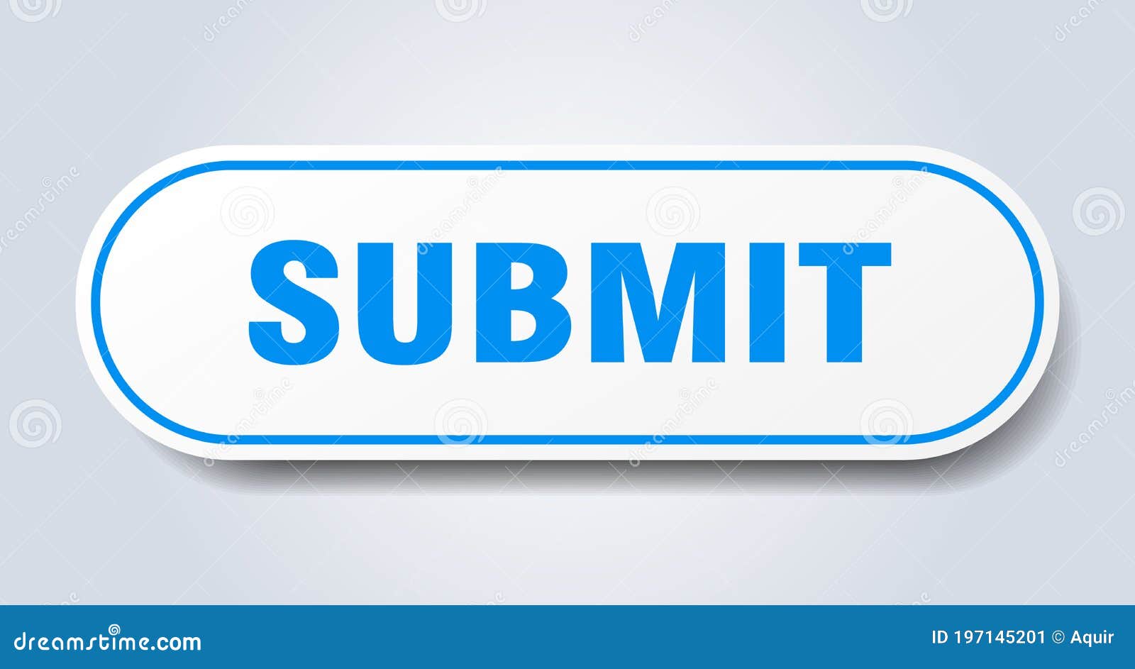 Submit sticker. stock vector. Illustration of stamp - 197145201