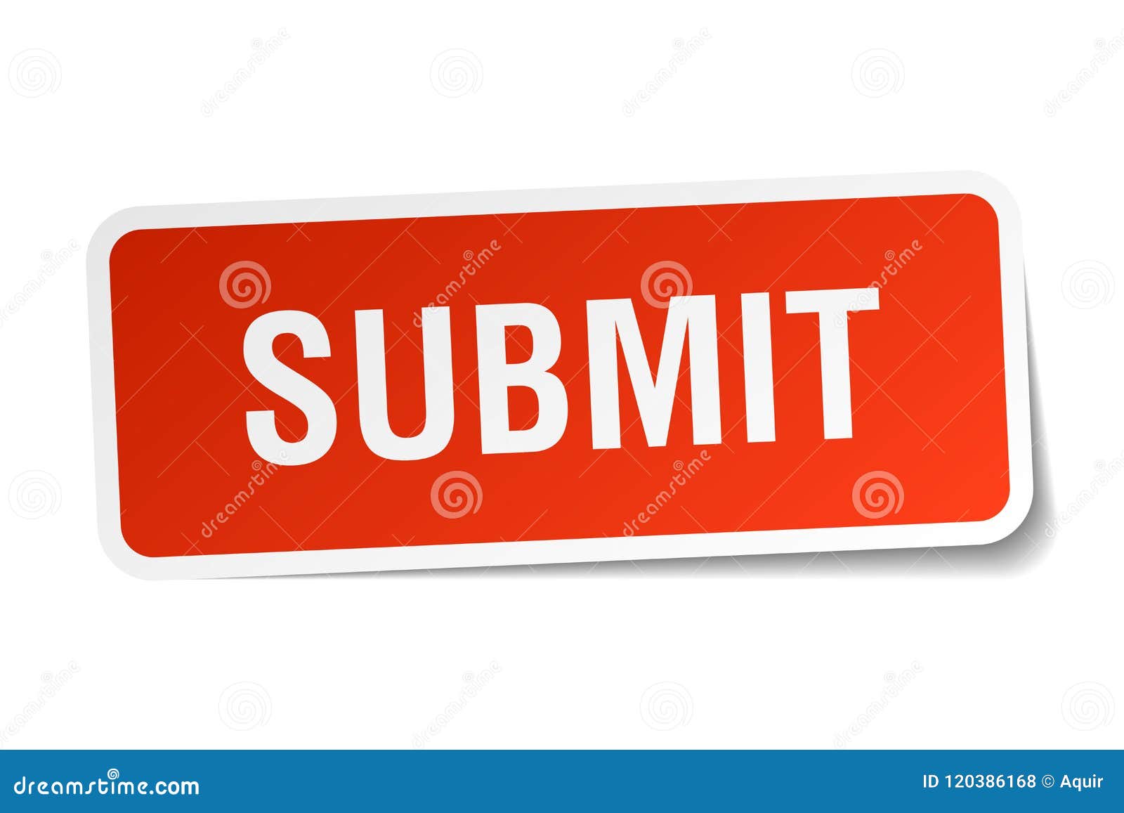 Submit sticker stock vector. Illustration of peeler - 120386168