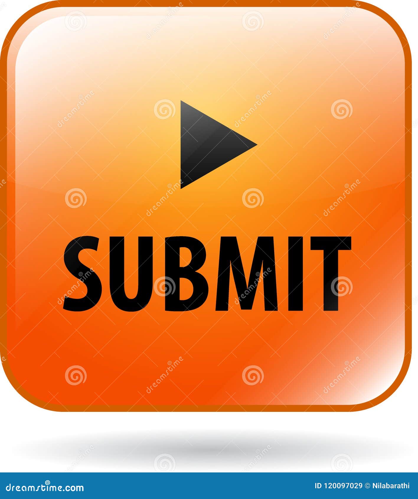 Submit web button icon stock illustration. Illustration of blog - 120097029