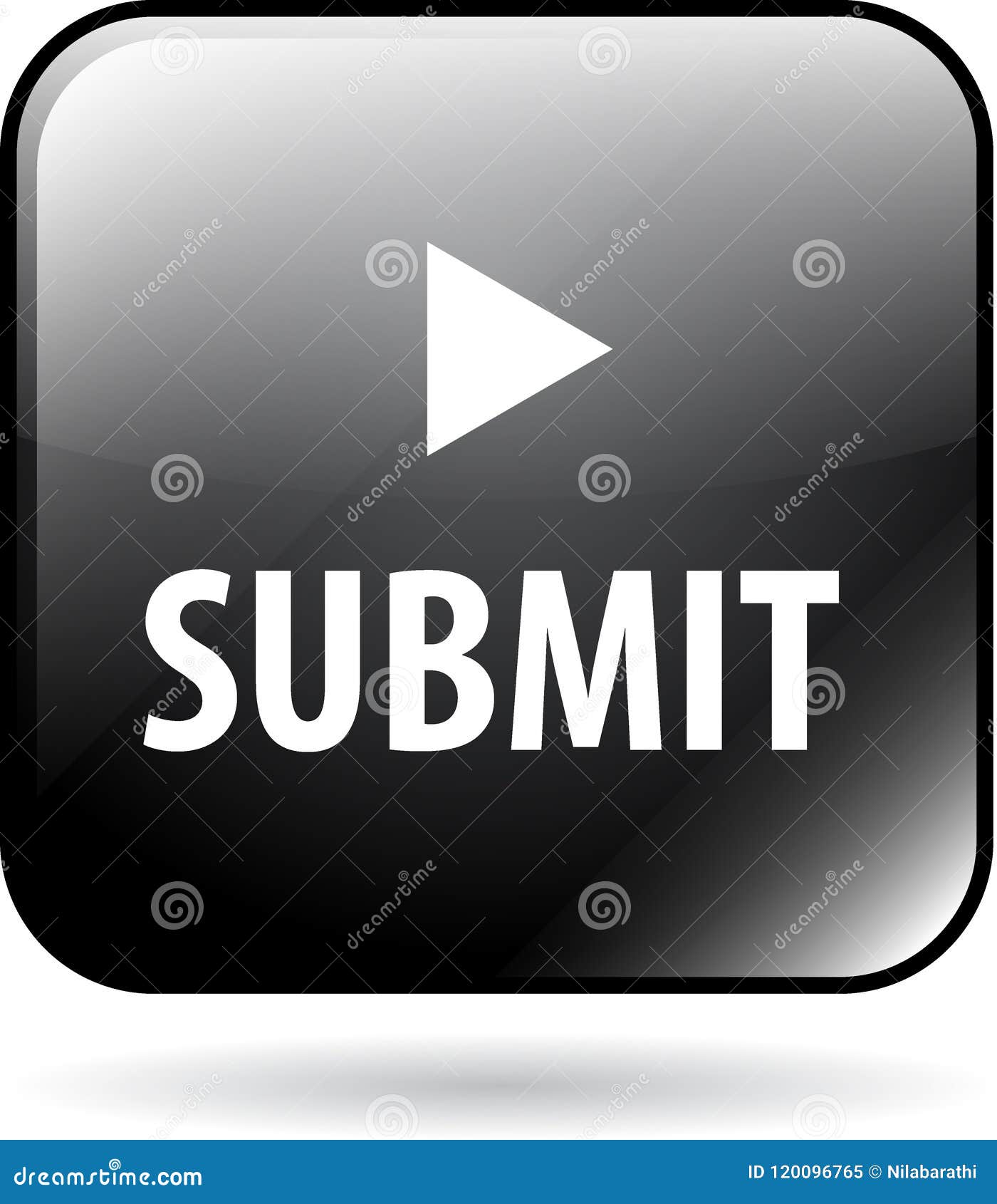 Submit web button icon stock illustration. Illustration of black ...