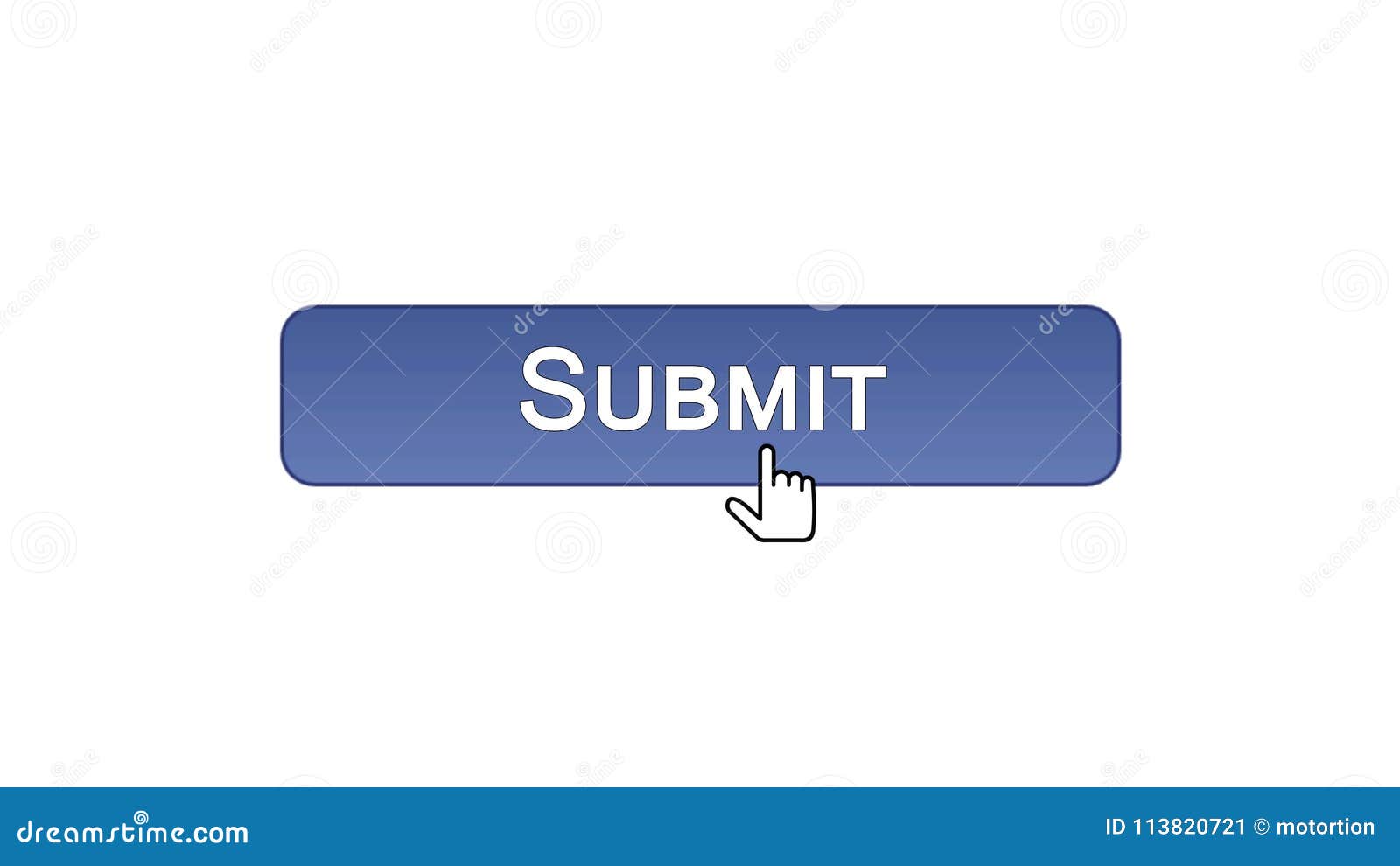 Submit Web Interface Button Clicked with Mouse Cursor, Violet Color ...