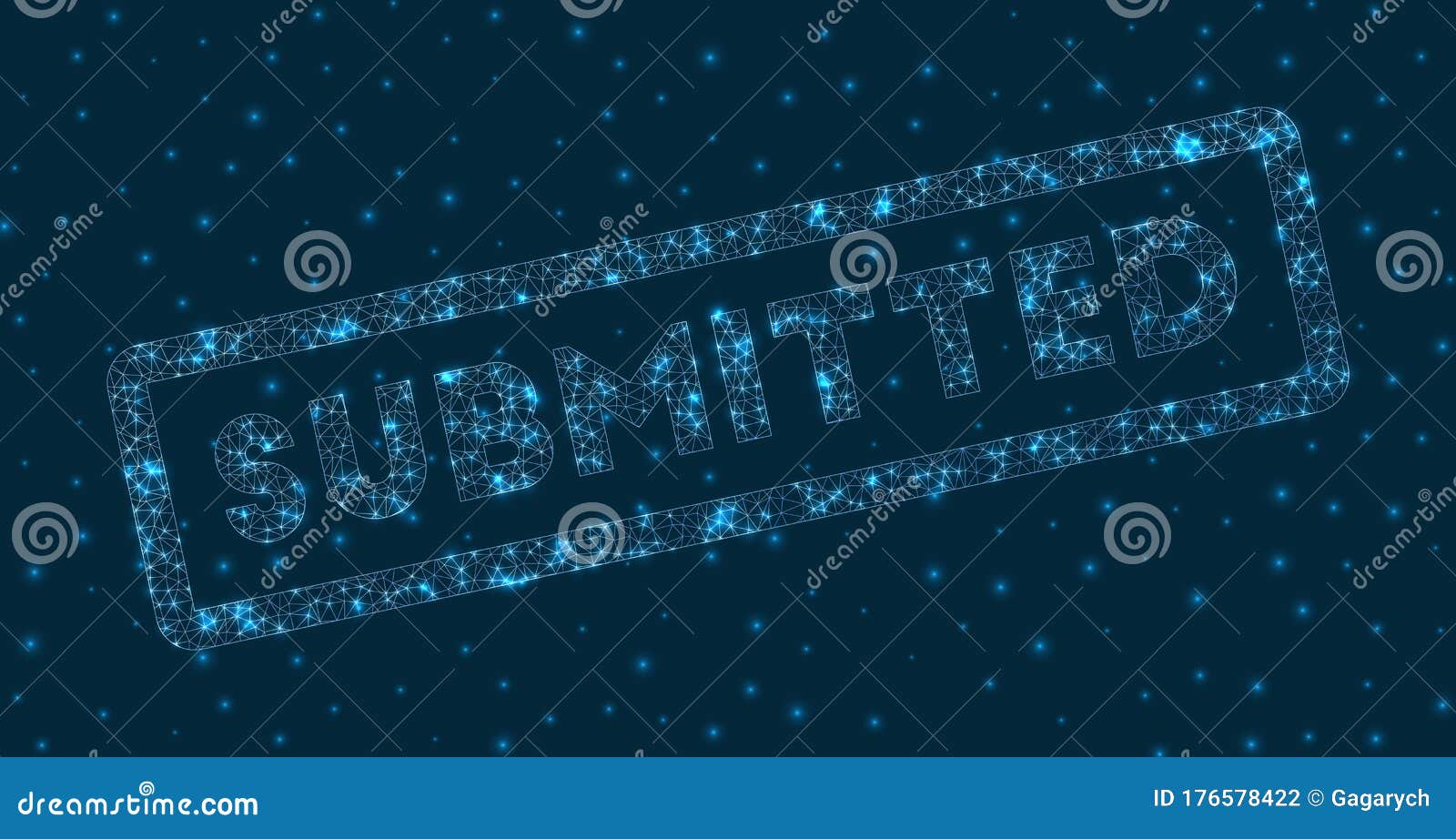 Submitted Word in Digital Style. Stock Vector - Illustration of graphic ...