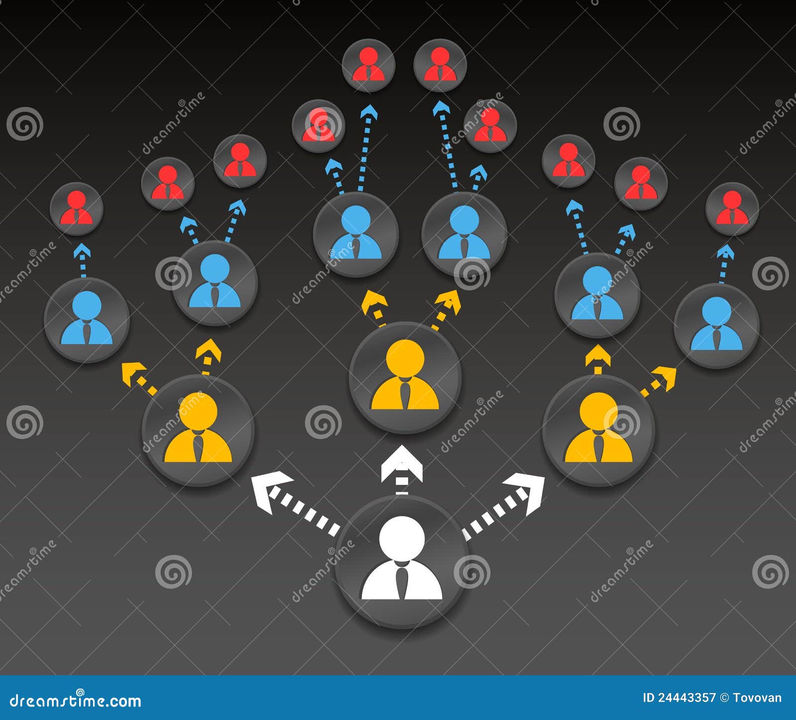 Subordination Abstract Scheme Stock Vector - Illustration of icon ...