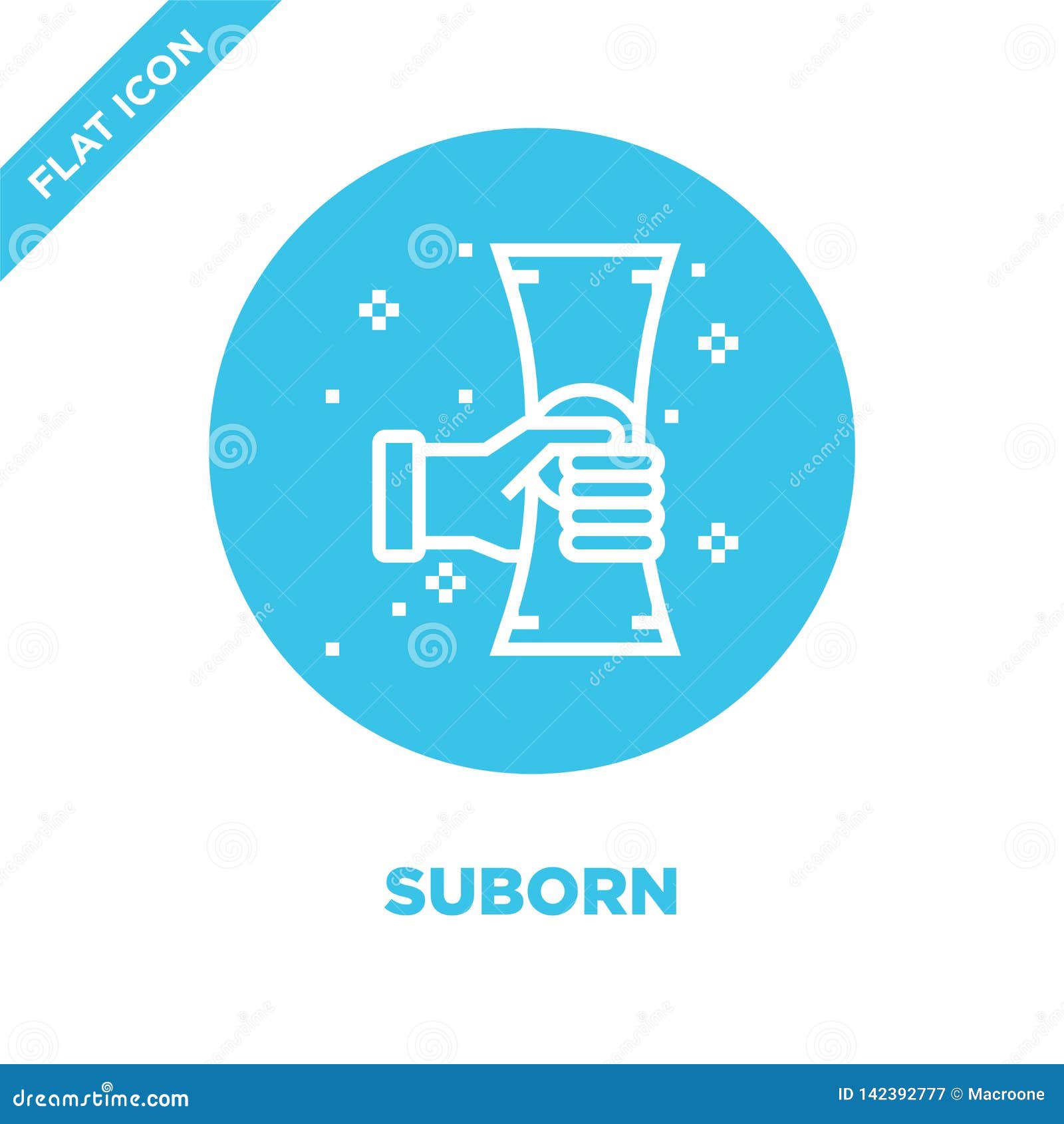 Suborn Icon Vector from Corruption Elements Collection. Thin Line ...