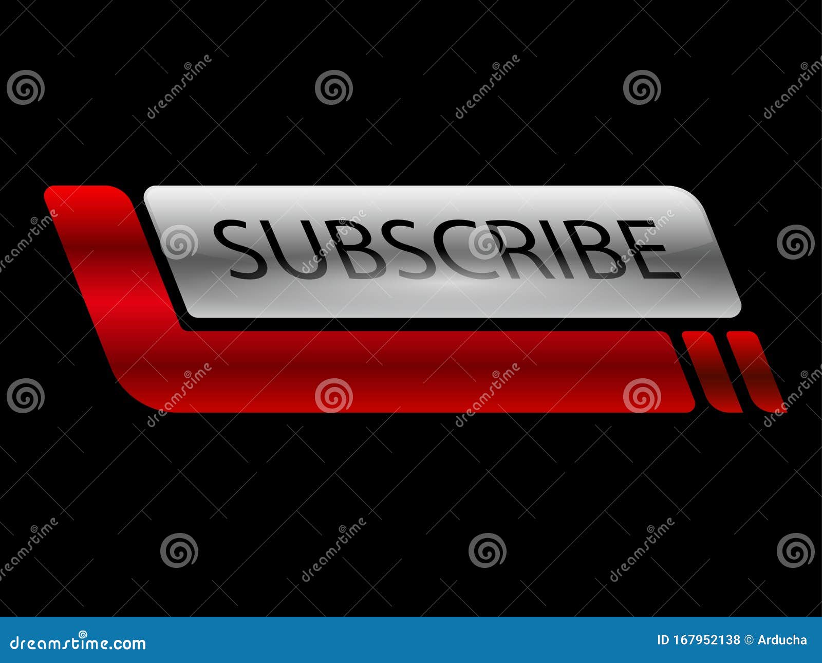 Subscribe Banner Lower Third Stock Vector - Illustration of youtube ...