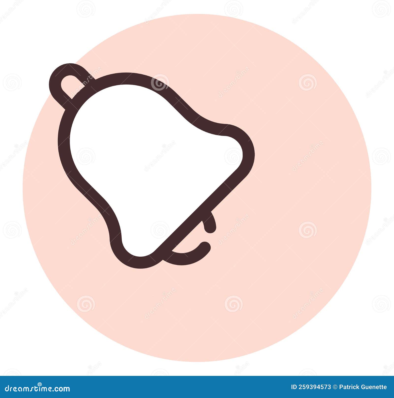 Subscribe bell, icon stock vector. Illustration of vector - 259394573