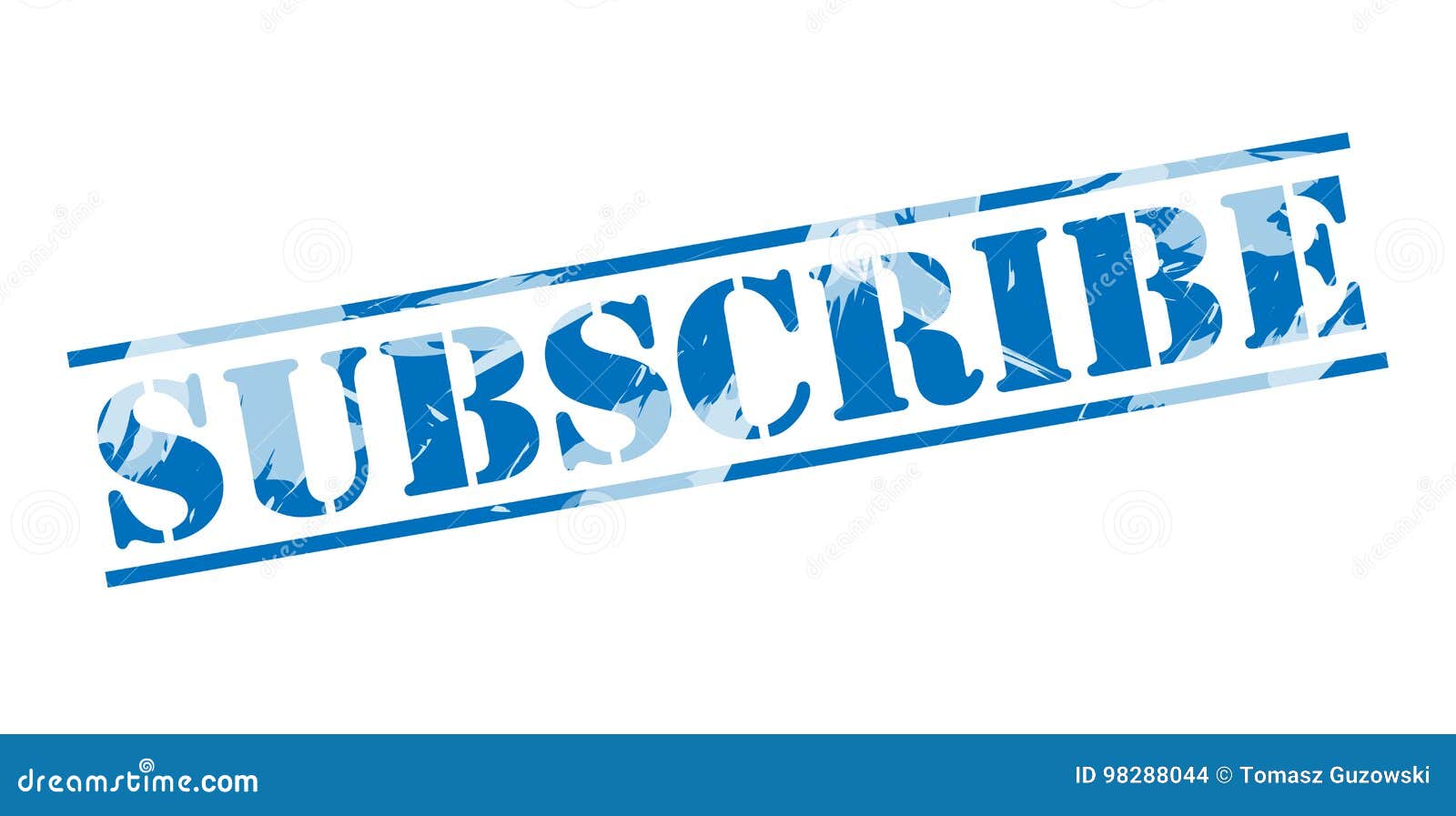 Subscribe blue stamp stock illustration. Illustration of stamp - 98288044
