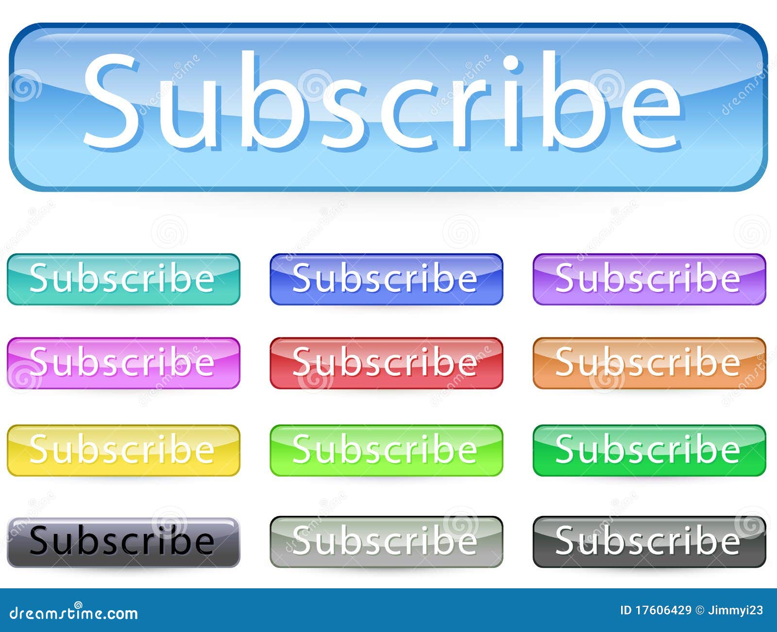 Subscribe button stock vector. Illustration of candy - 17606429