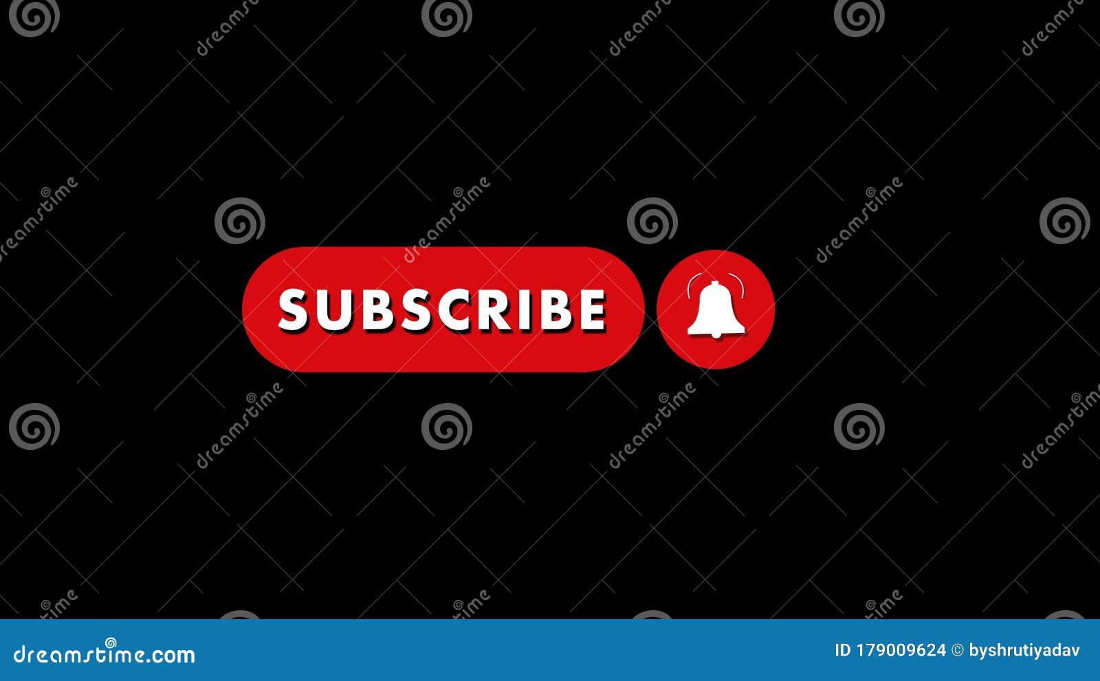 Subscribe Button and Bell with Cool Animation Stock Footage - Video of ...