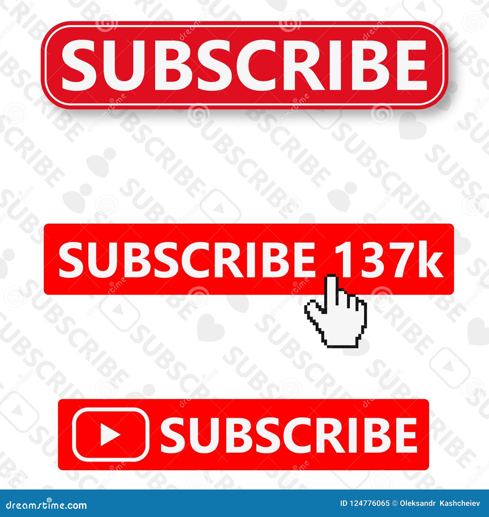 SUBSCRIBE Channel, Button Color and Hand Cursor with Shadow. Vector ... SUBSCRIBE Channel, Button Color and Hand Cursor with Shadow. Vector ...