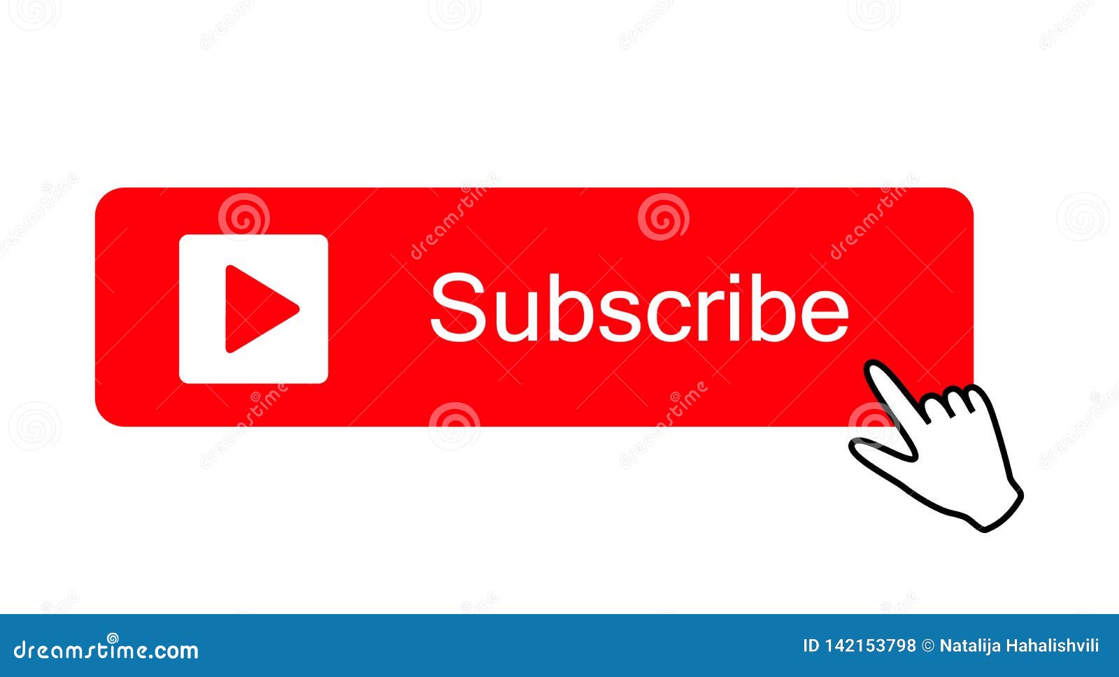 Subscribe Button Color with Hand Stock Vector - Illustration of chanel ... Subscribe Button Color with Hand Stock Vector - Illustration of chanel ...