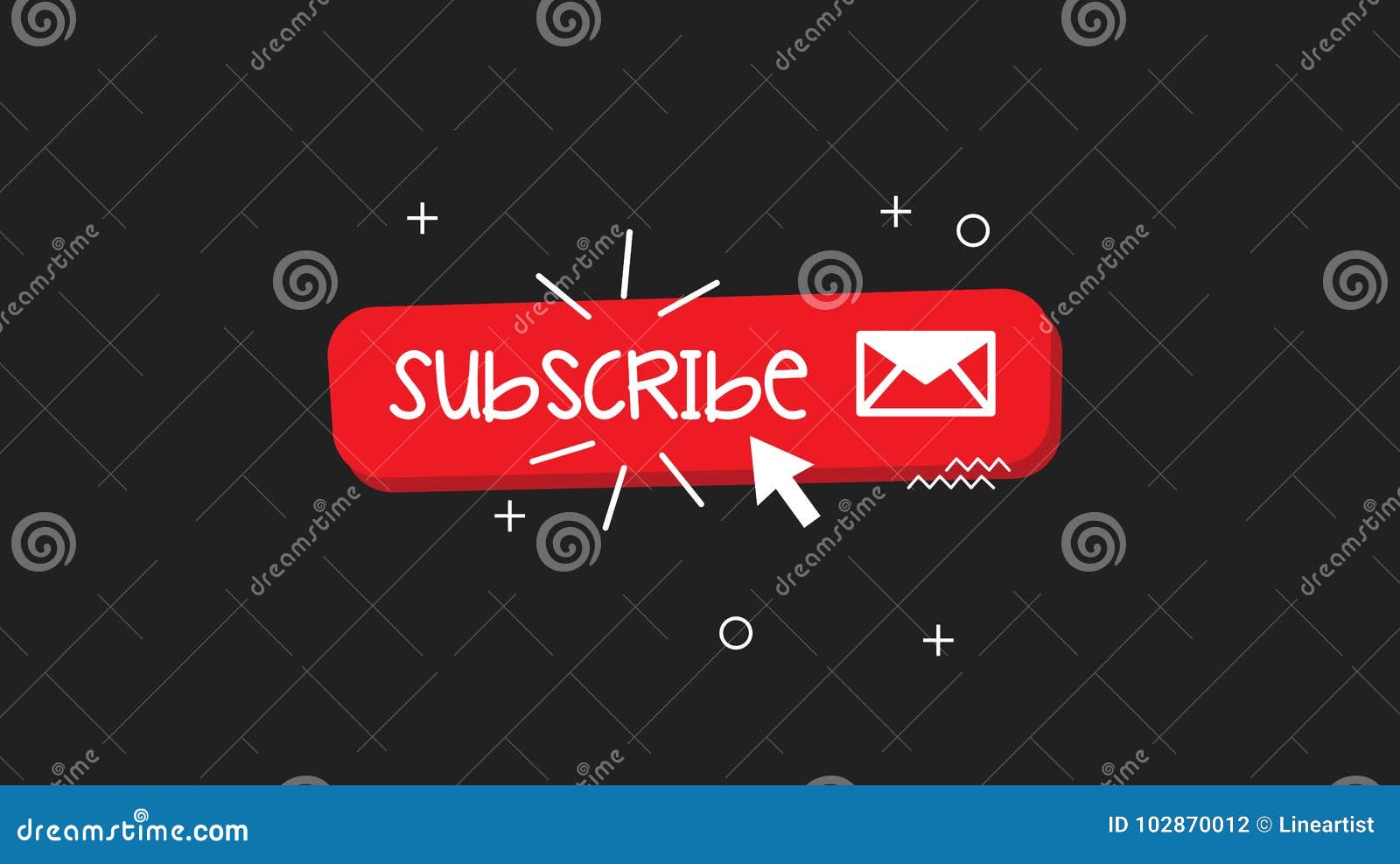 Subscribe Button Doodle Art Stock Illustration - Illustration of media ...