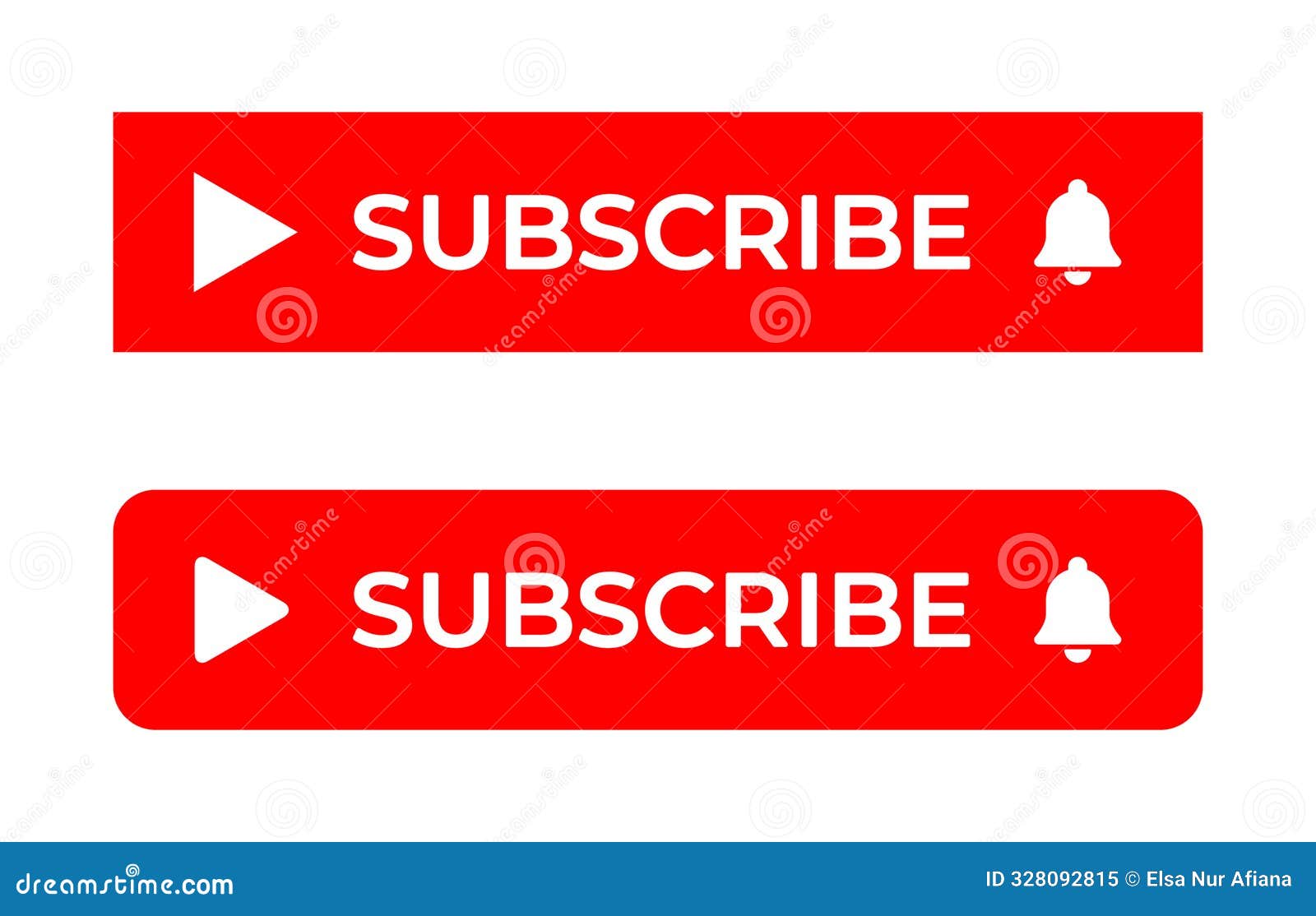 Subscribe Button Icon in Generic Style. Youtube Subscription Concept ...