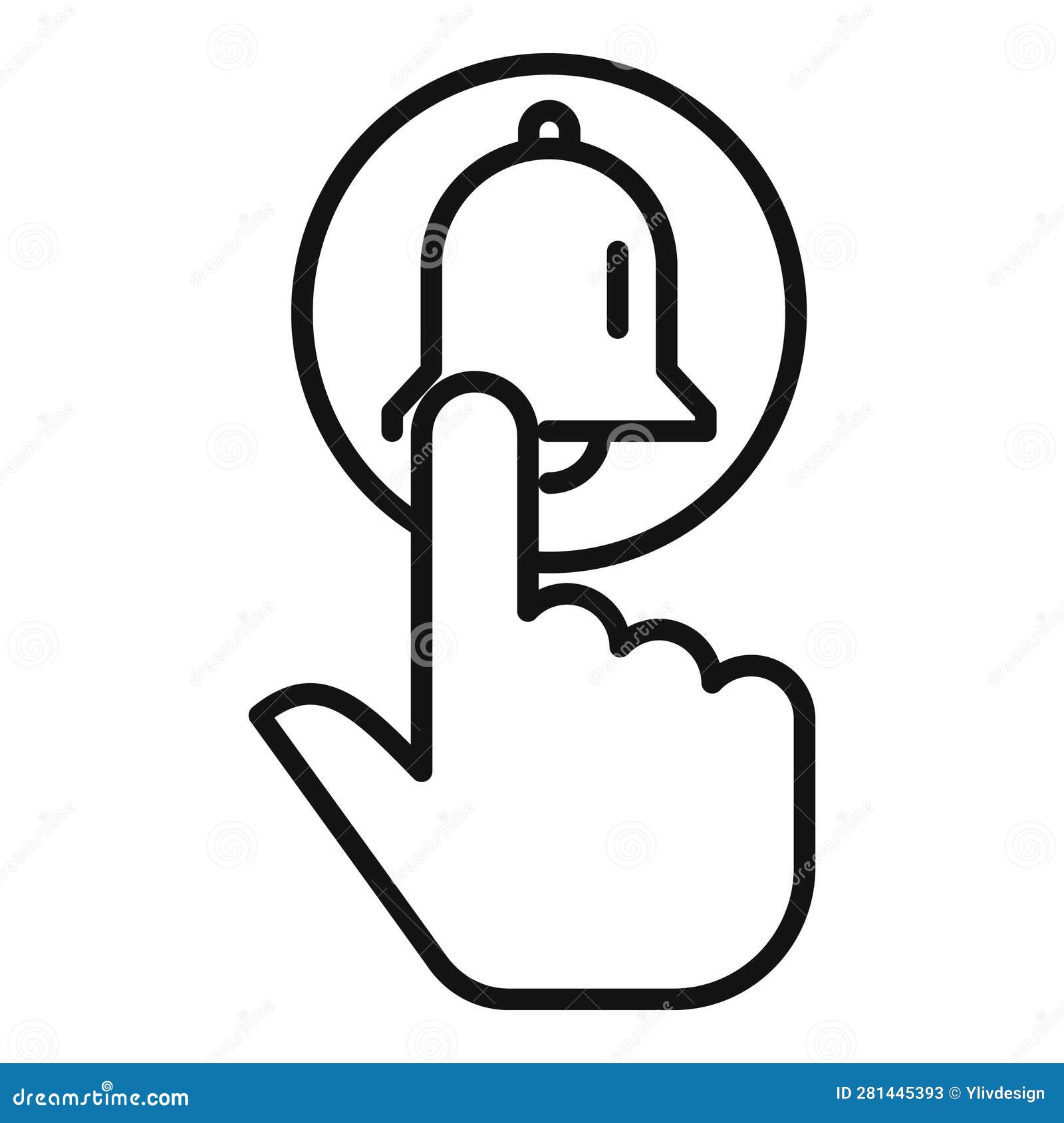 Subscribe Button Icon Outline Vector. Sound Interface Stock ...