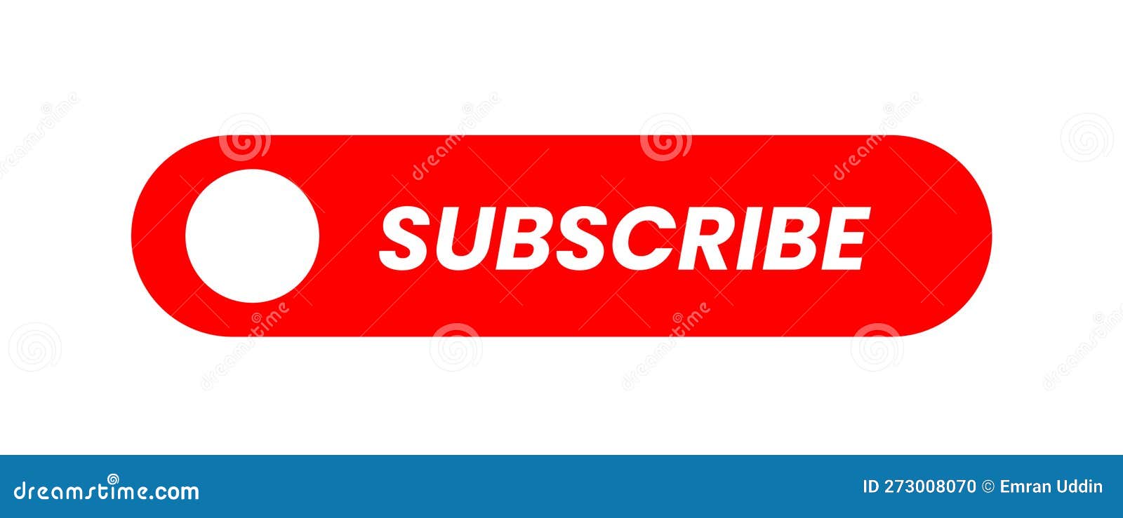 Subscribe Button Icon Red Color. Vector Illustration Stock Vector ...