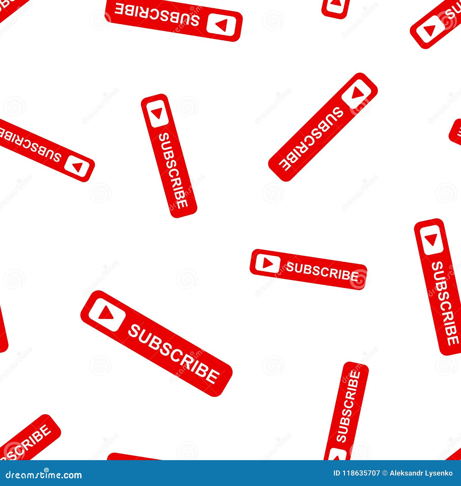 Subscribe Button Icon Seamless Pattern Background. Business Concept ...
