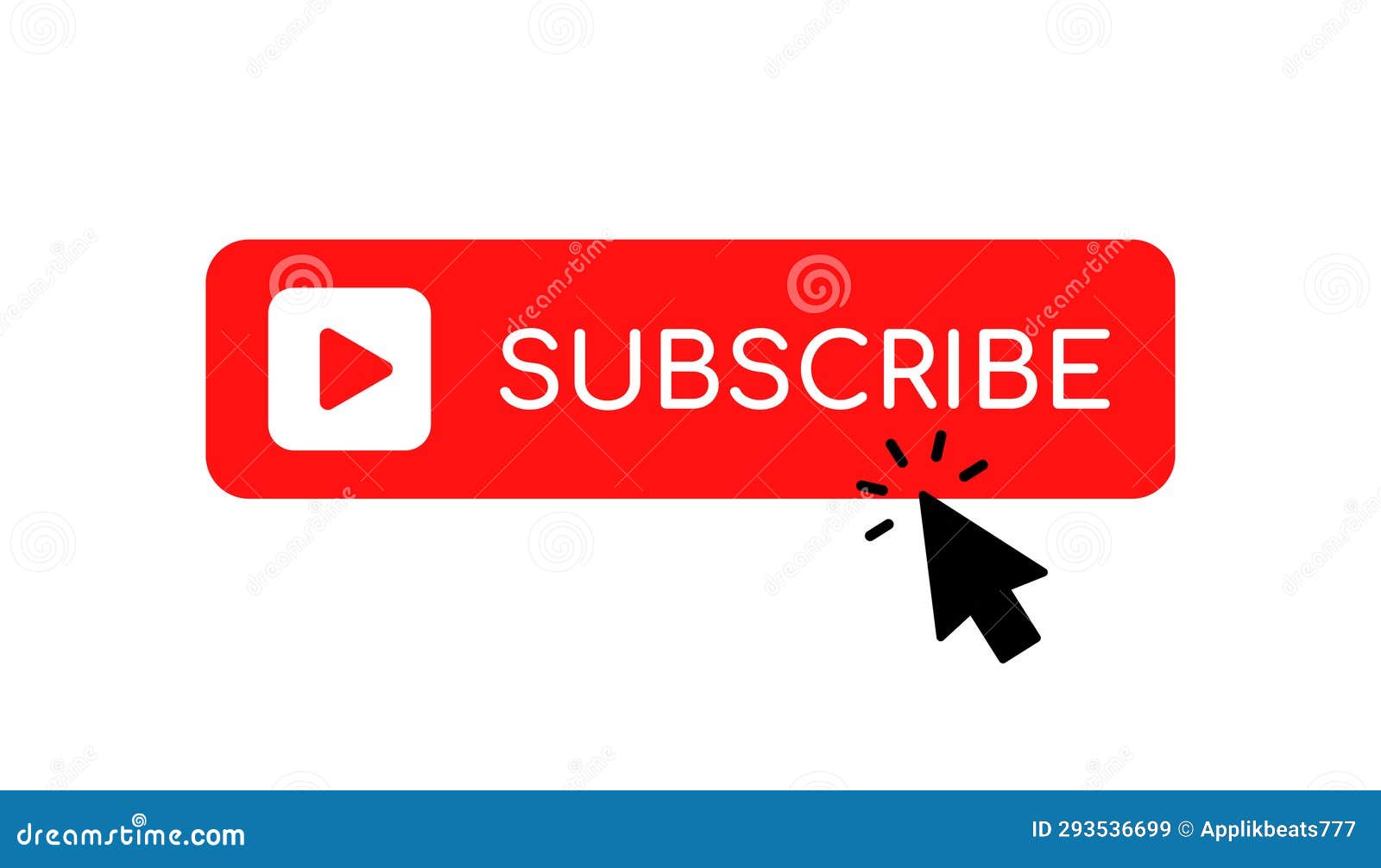 Subscribe Button Icon Vector Set Stock Vector - Illustration of online ...