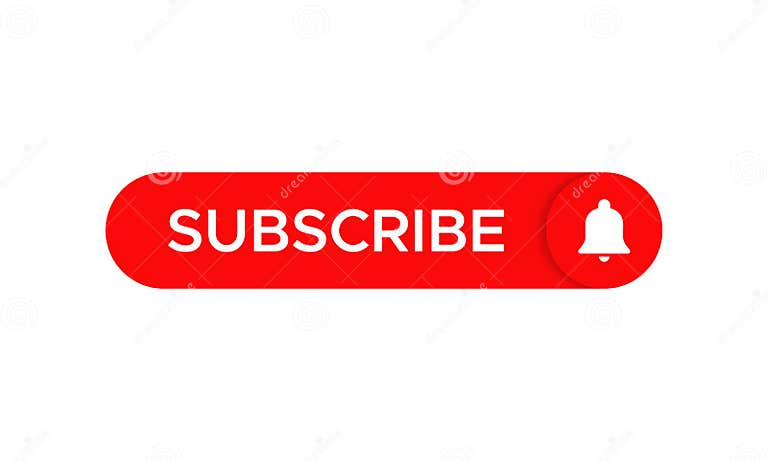 Subscribe Button Icon Vector of Streaming Video Channel Stock Vector ...