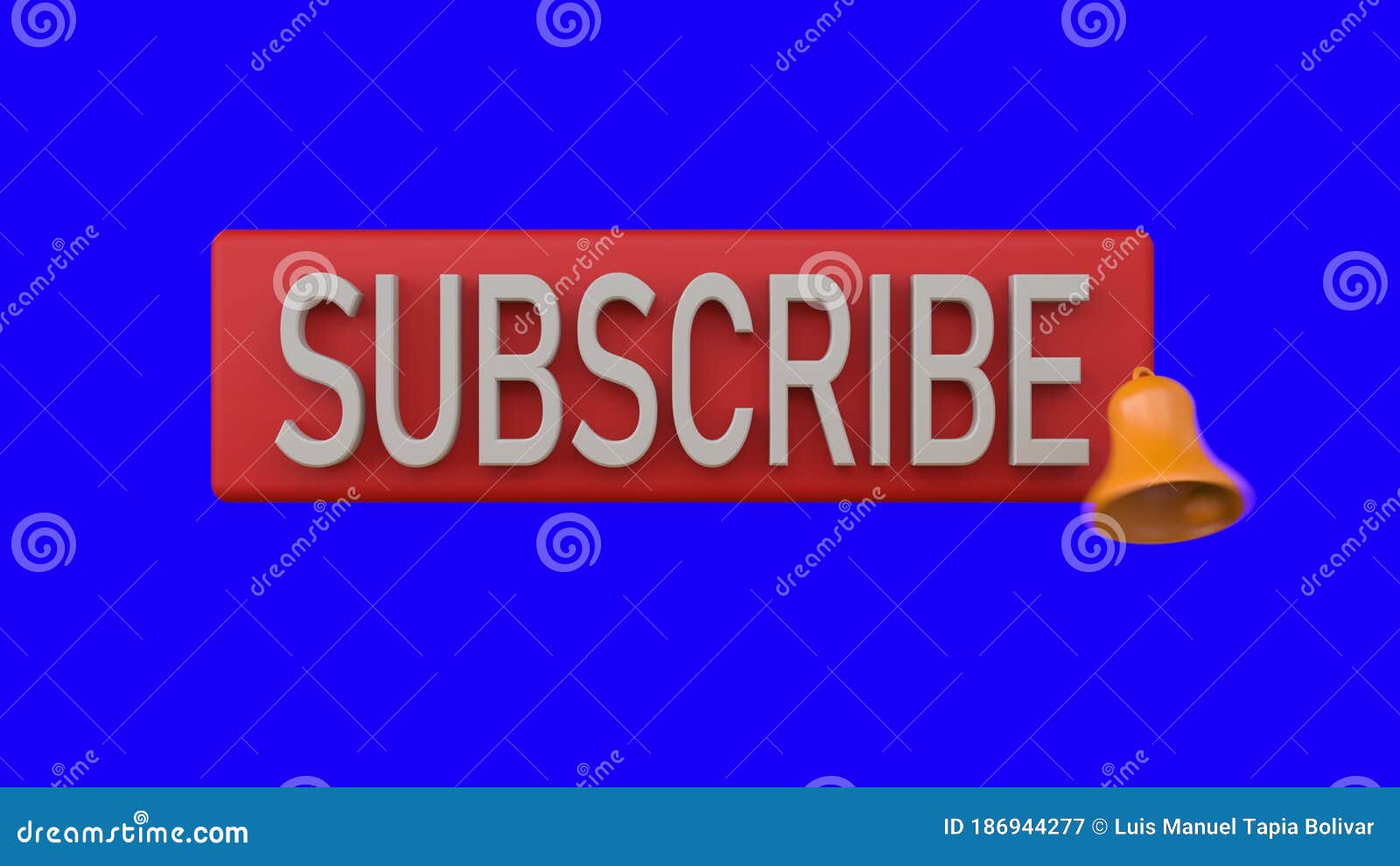 Subscribe Button with a Notification Bell Stock Video - Video of ...