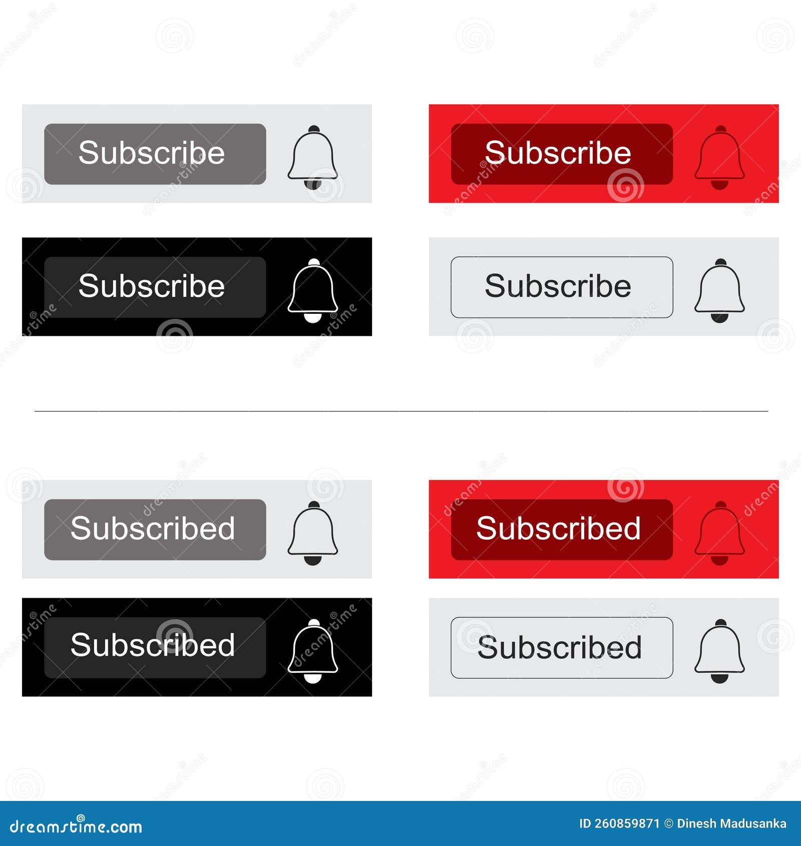 Subscribe Button Premium Vector Image Format Stock Illustration ...