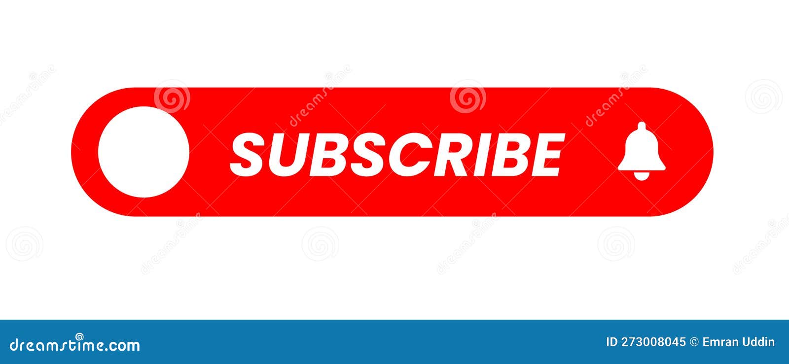 Subscribe Button Icon Red Color. Vector Illustration Stock Vector ...