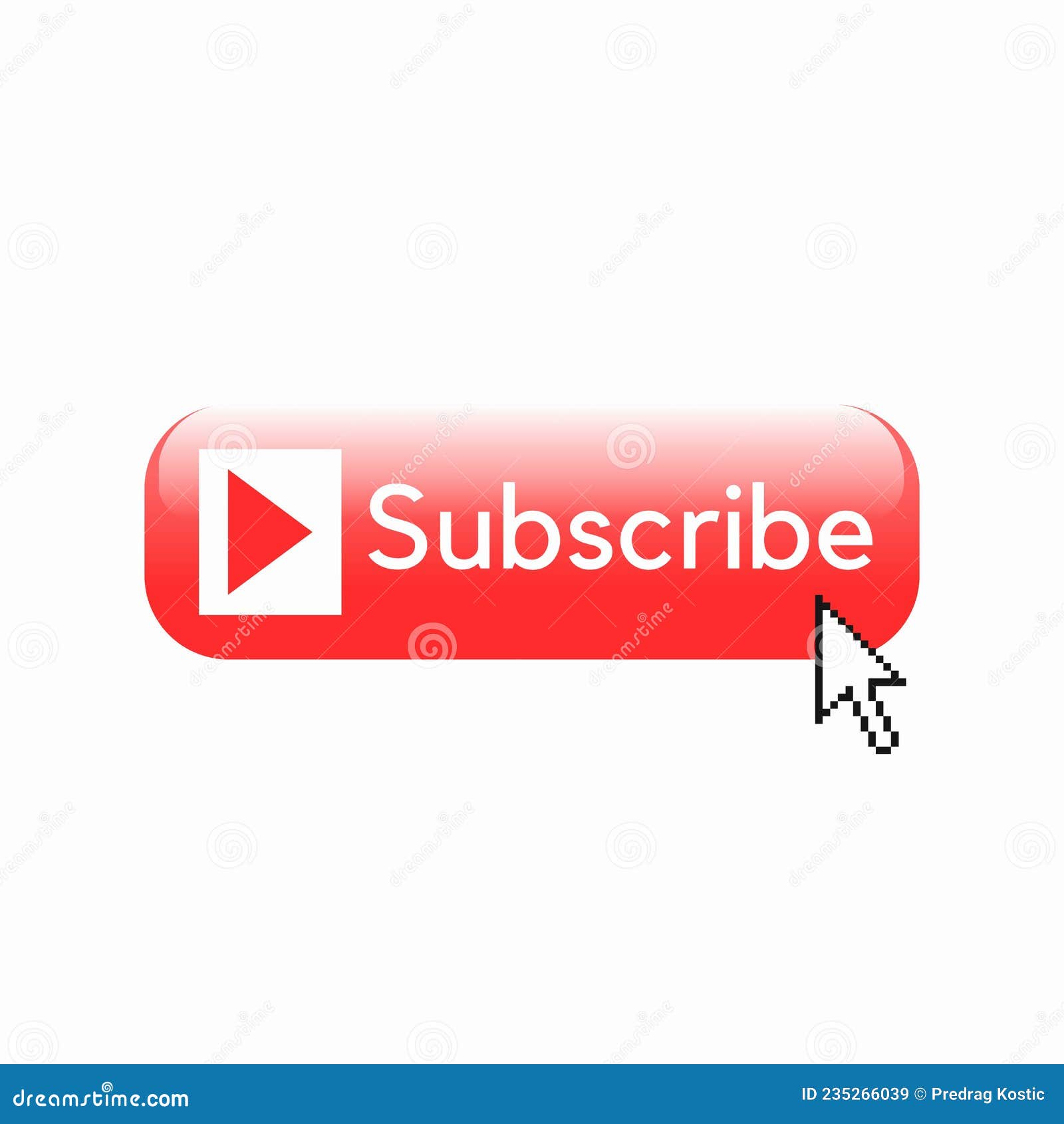 Subscribe button stock illustration. Illustration of circle - 235266039