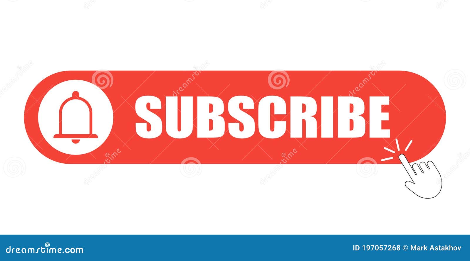 Subscribe Button, Vector Flat Subscription Sign Symbol Stock Vector ...