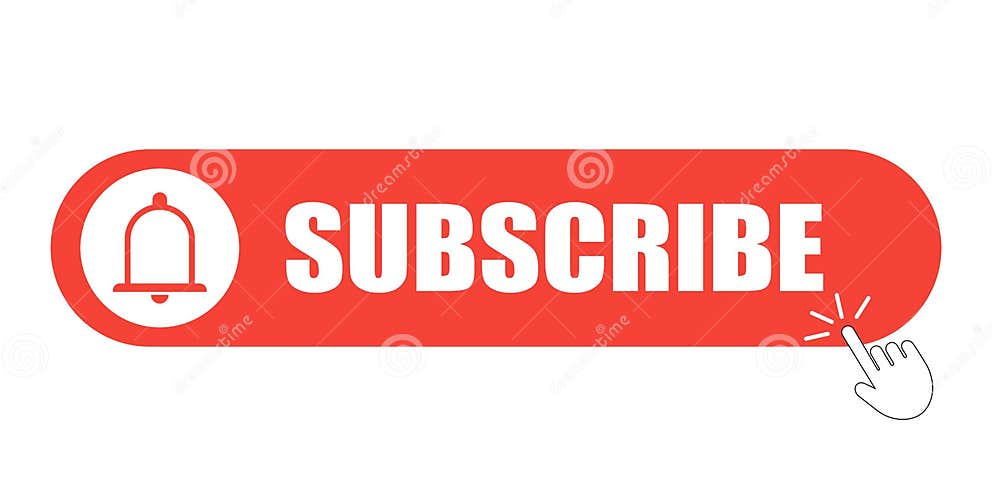 Subscribe Button, Vector Flat Subscription Sign Symbol Stock Vector ...
