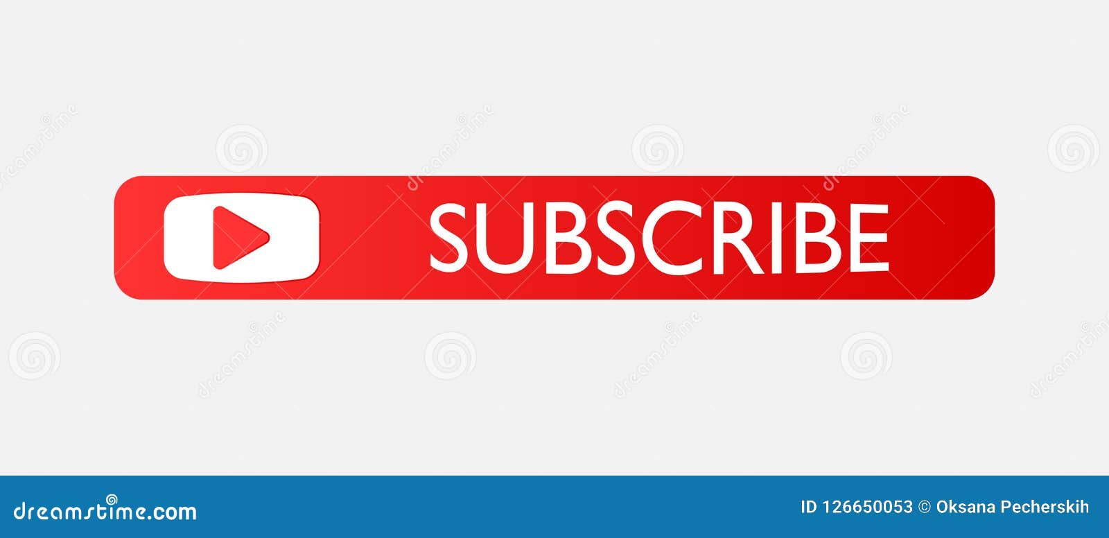 Subscribe Button. Vector Subscribe Icon on Red Color. Layers Grouped ...