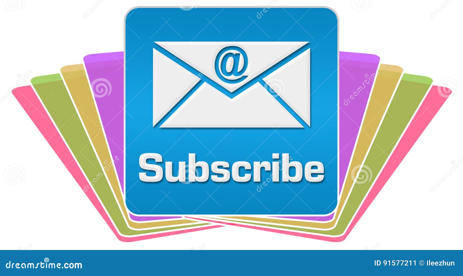 Subscribe Colorful Square Lotus Stock Illustration - Illustration of ...