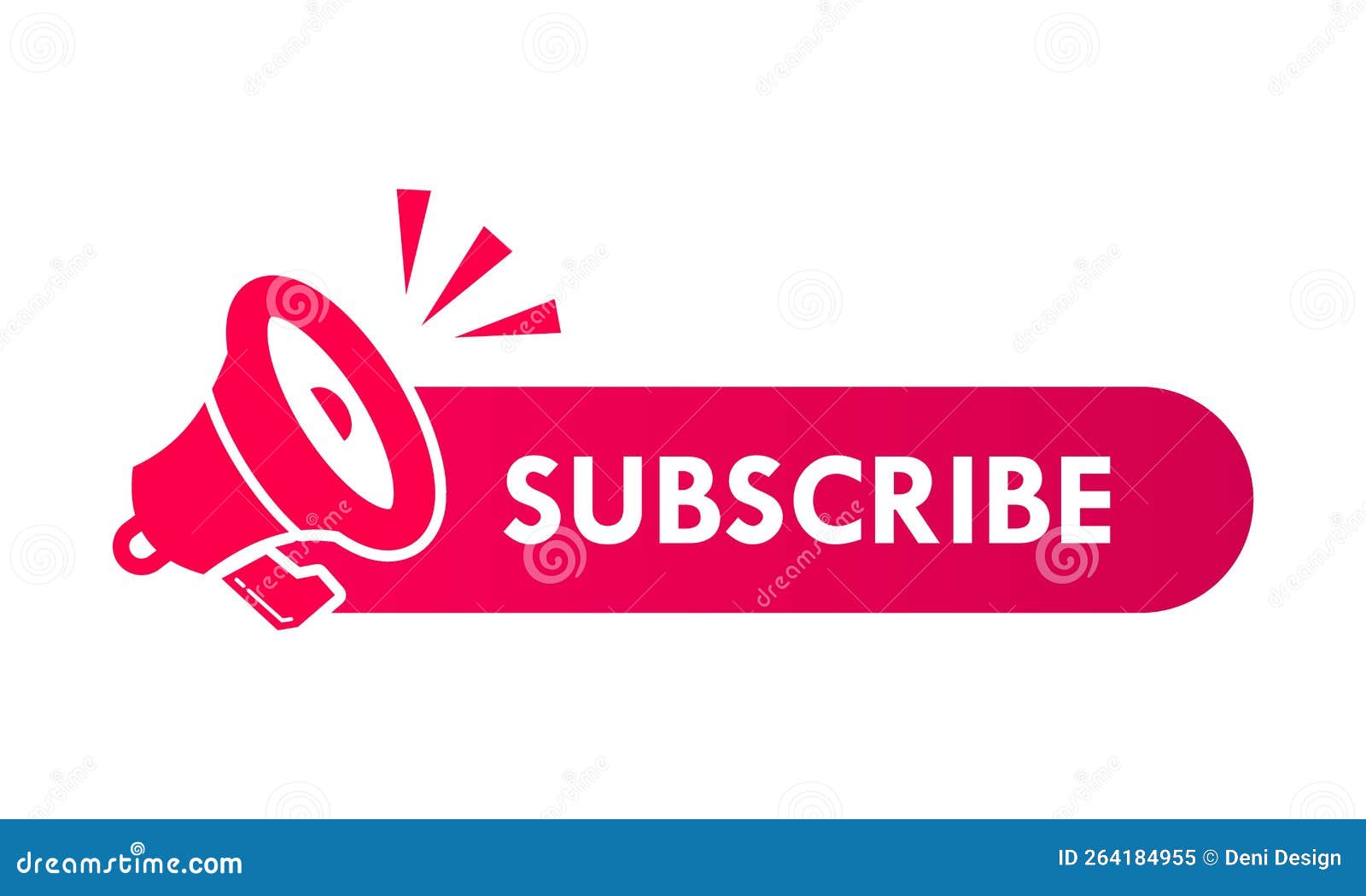 Subscribe design logo stock vector. Illustration of pink - 264184955