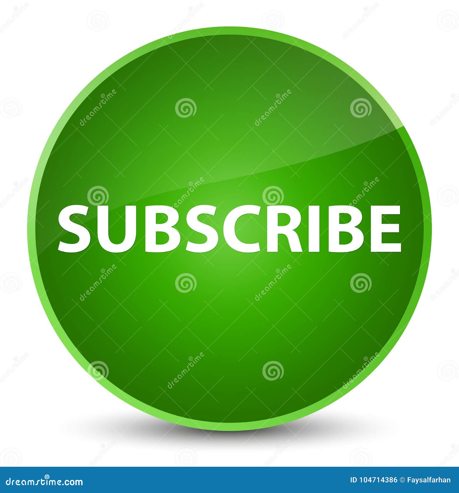 Subscribe Elegant Green Round Button Stock Illustration - Illustration ...