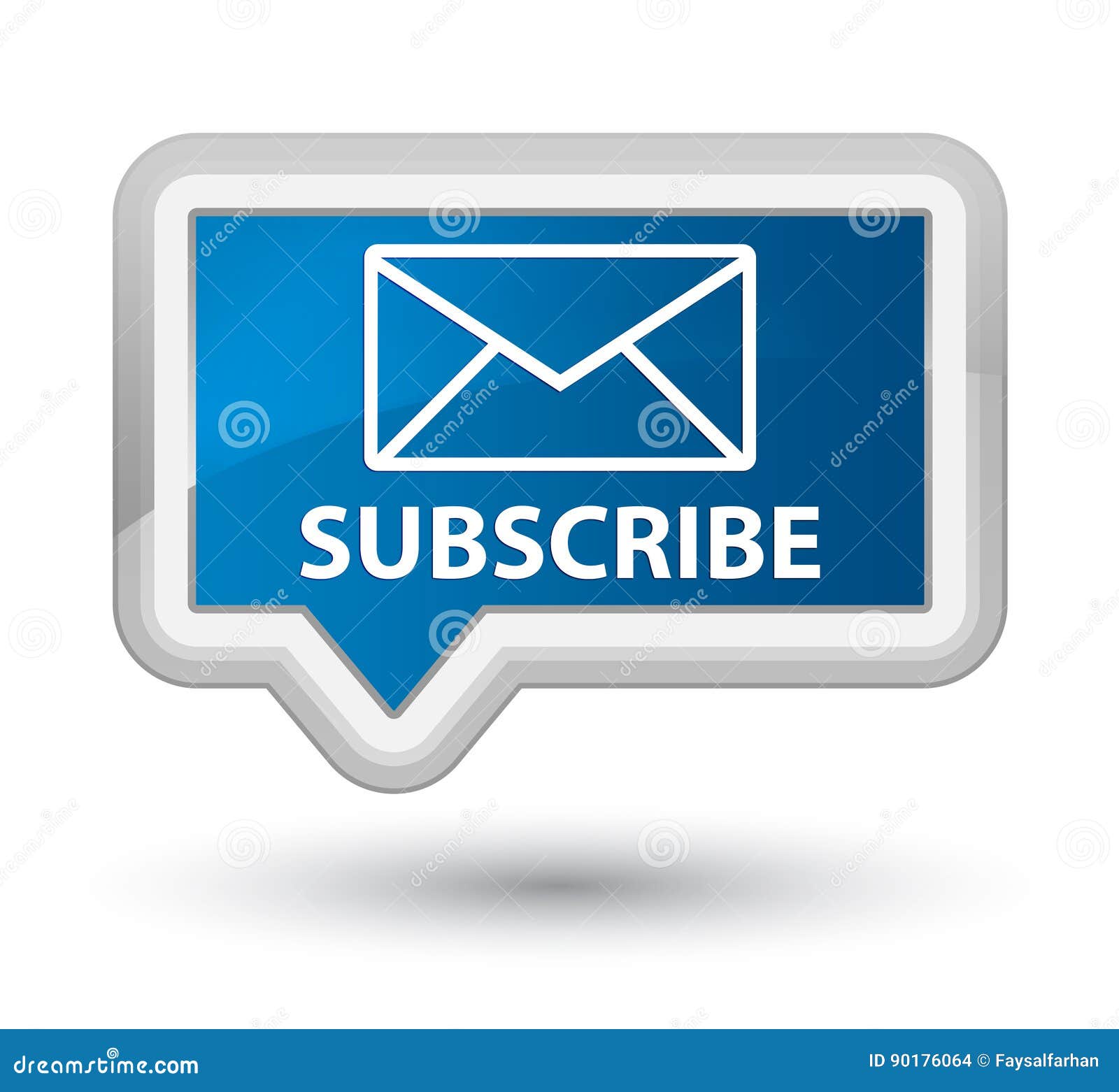 Subscribe (email Icon) Prime Blue Banner Button Stock Illustration ...