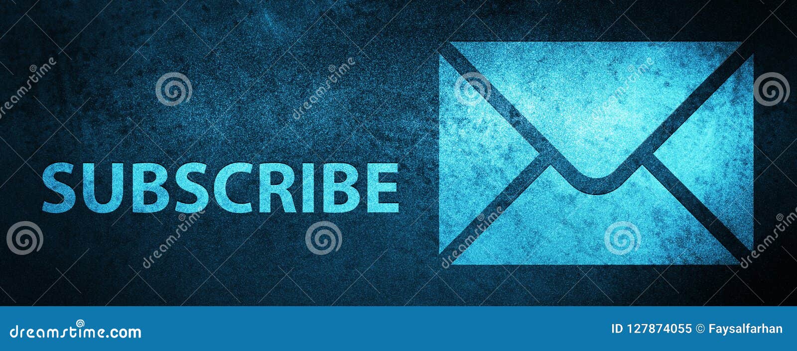 Subscribe (email Icon) Special Blue Banner Background Stock ...