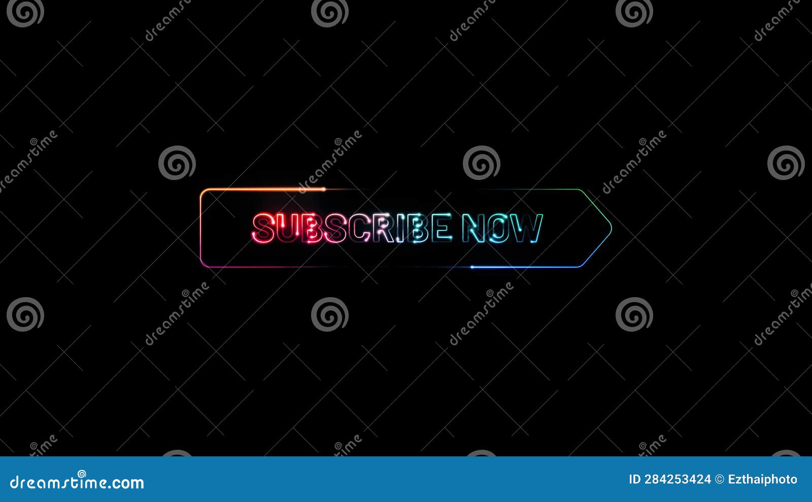 Subscribe Glow Colorful Neon Laser Text Effect Animation Background ...