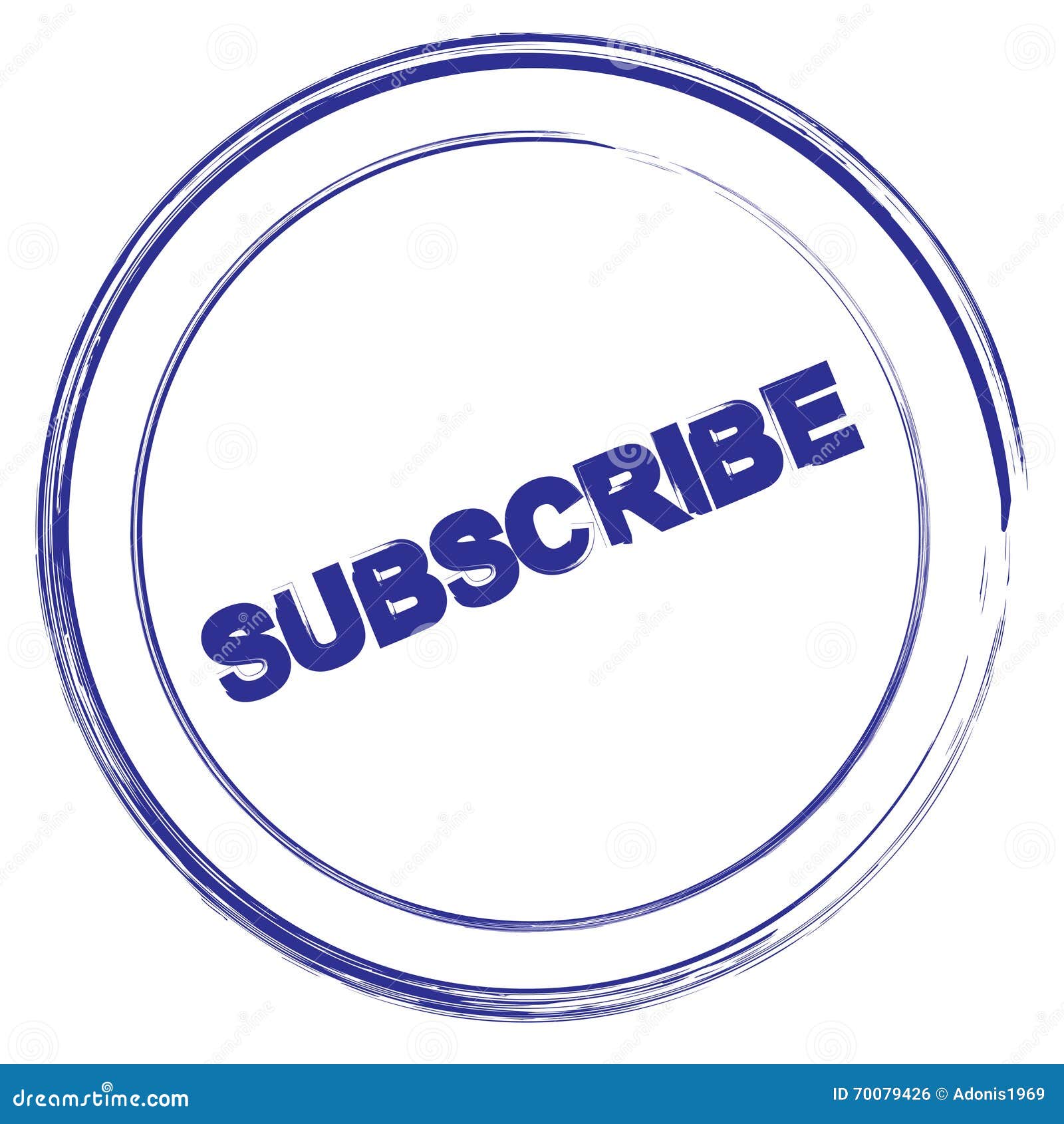 Subscribe icon stock vector. Illustration of block, circle - 70079426