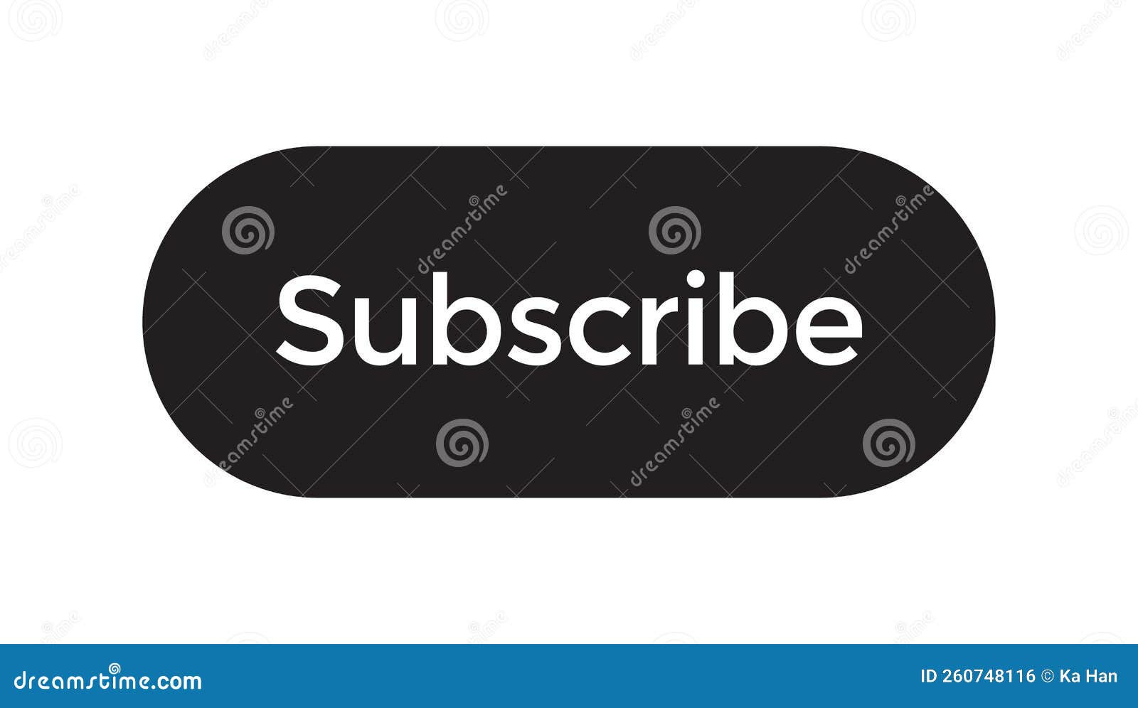 Subscribe Icon Vector Isolated on Black Button. Subscriptions Sign ...