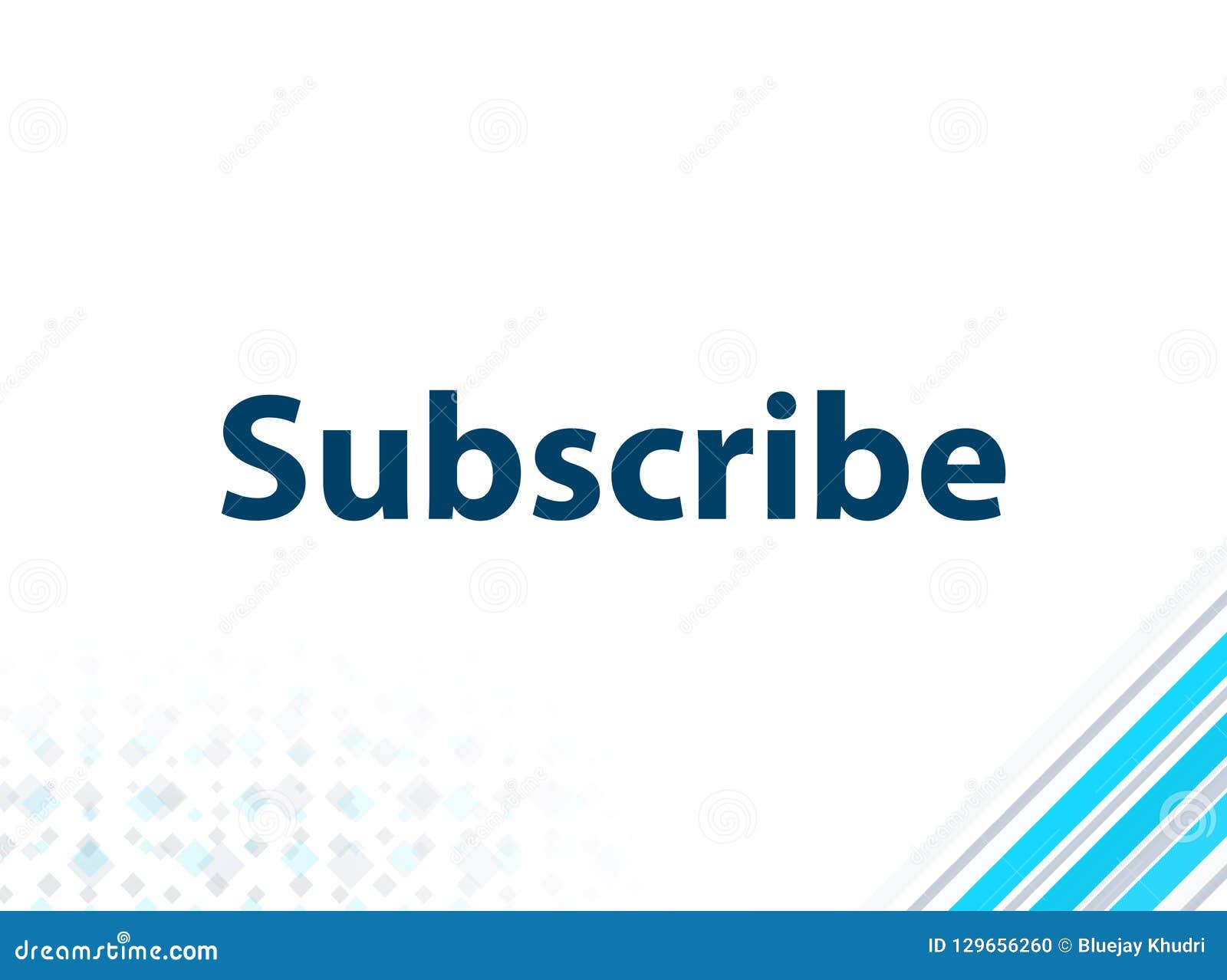 Subscribe Modern Flat Design Blue Abstract Background Stock ...