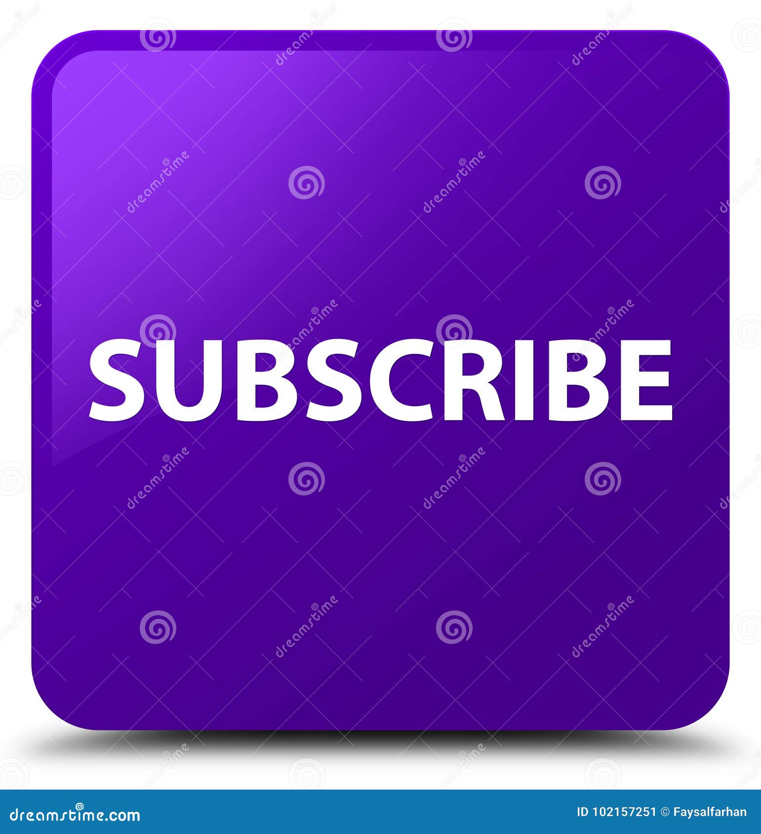 Subscribe Purple Square Button Stock Illustration - Illustration of ...