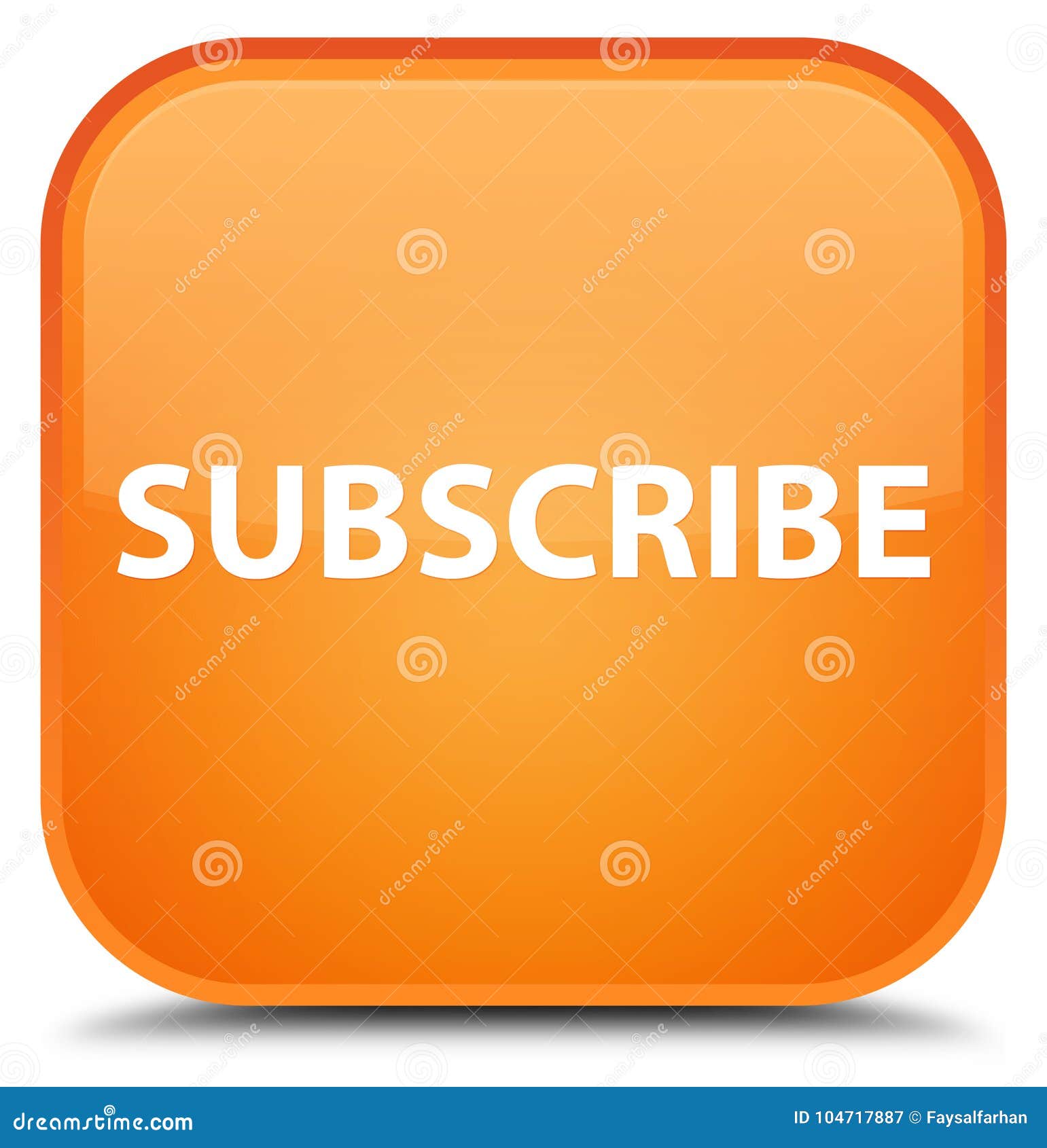 Subscribe Special Orange Square Button Stock Illustration ...