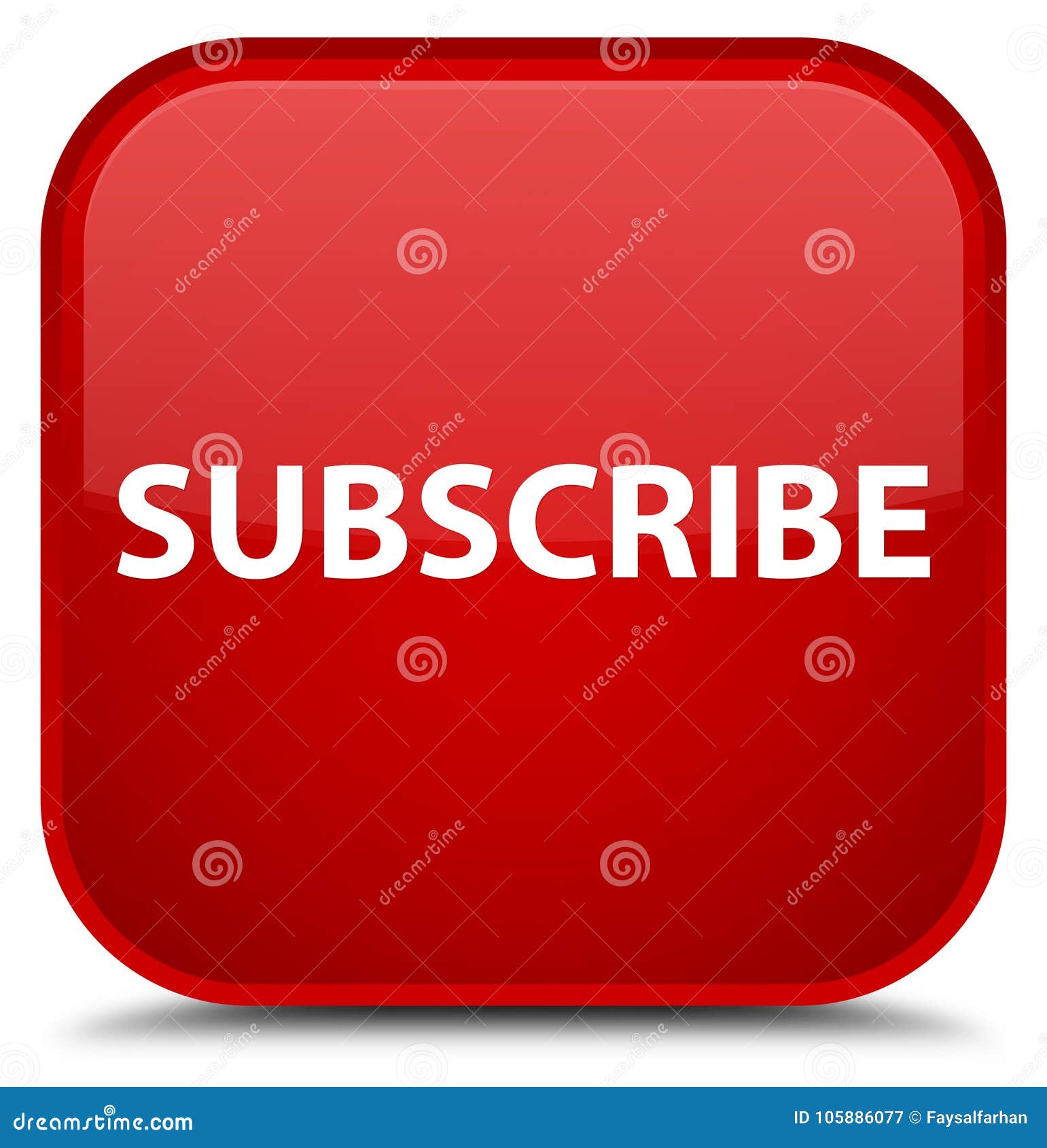 Subscribe Special Red Square Button Stock Illustration - Illustration ...