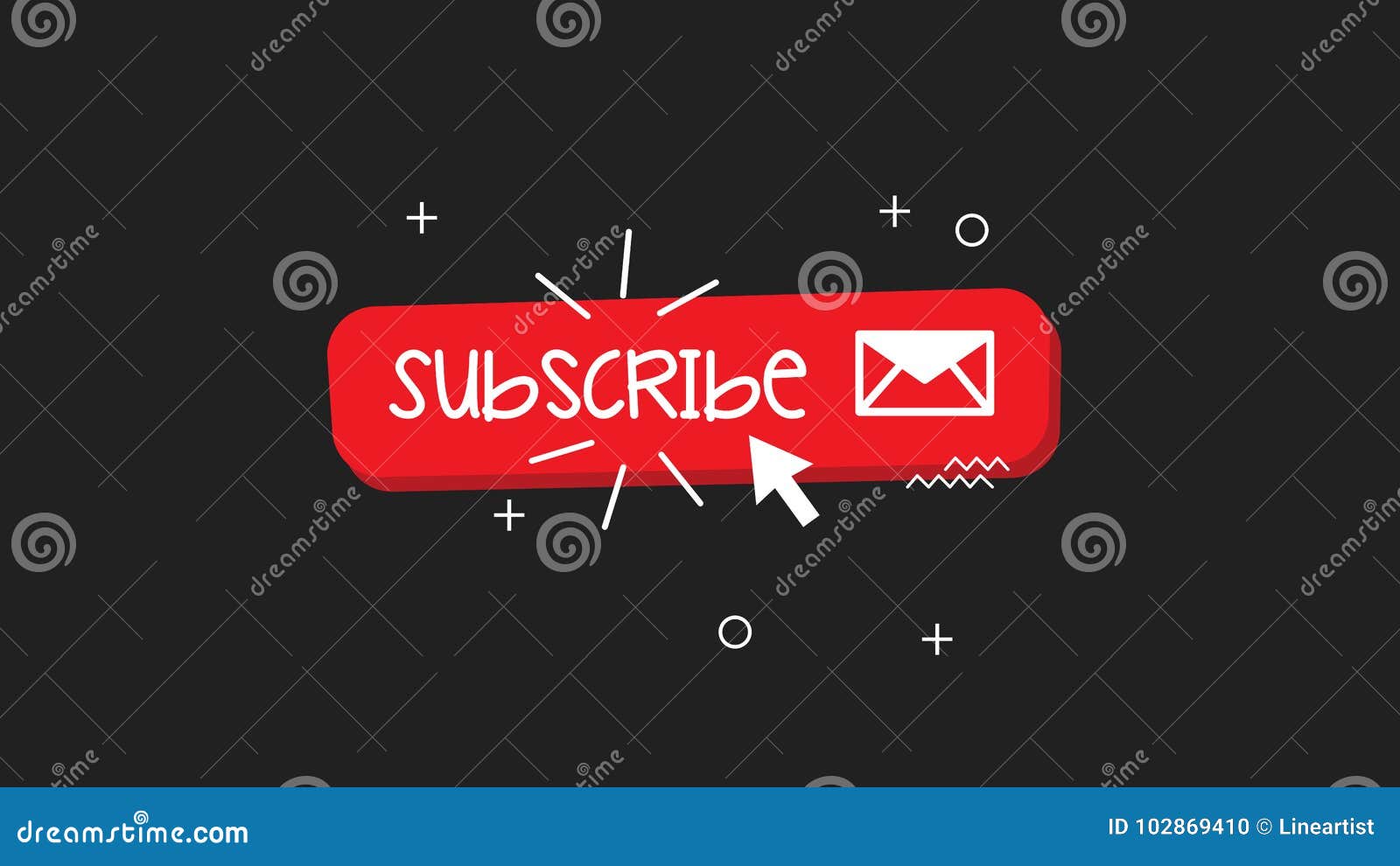 Subscribe for Mail Vector Button Stock Illustration - Illustration of ...