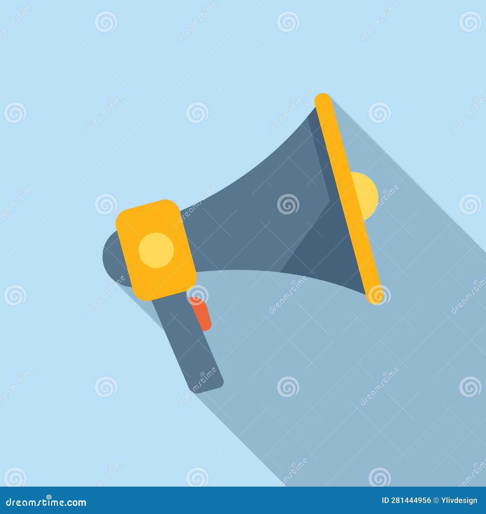 Subscribe Megaphone Call Icon Flat Vector. Email Newsletter Stock ...