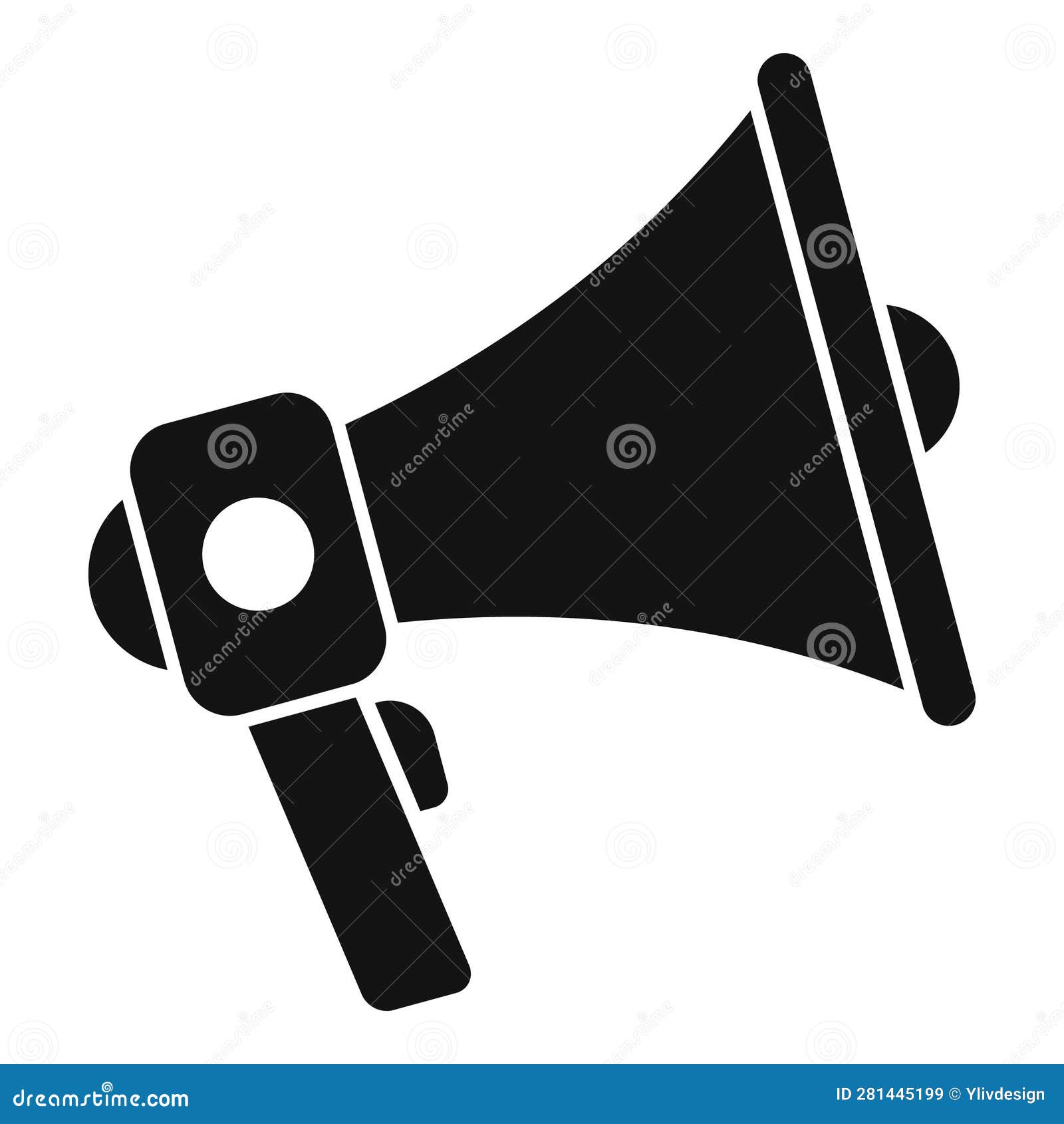 Subscribe Megaphone Call Icon Simple Vector. Email Newsletter Stock ...