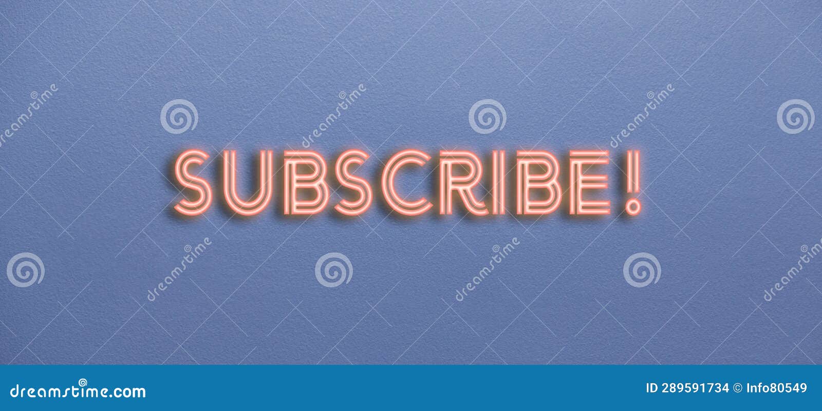 Subscribe Neon Text on a Wall Stock Photo - Image of announcement ...