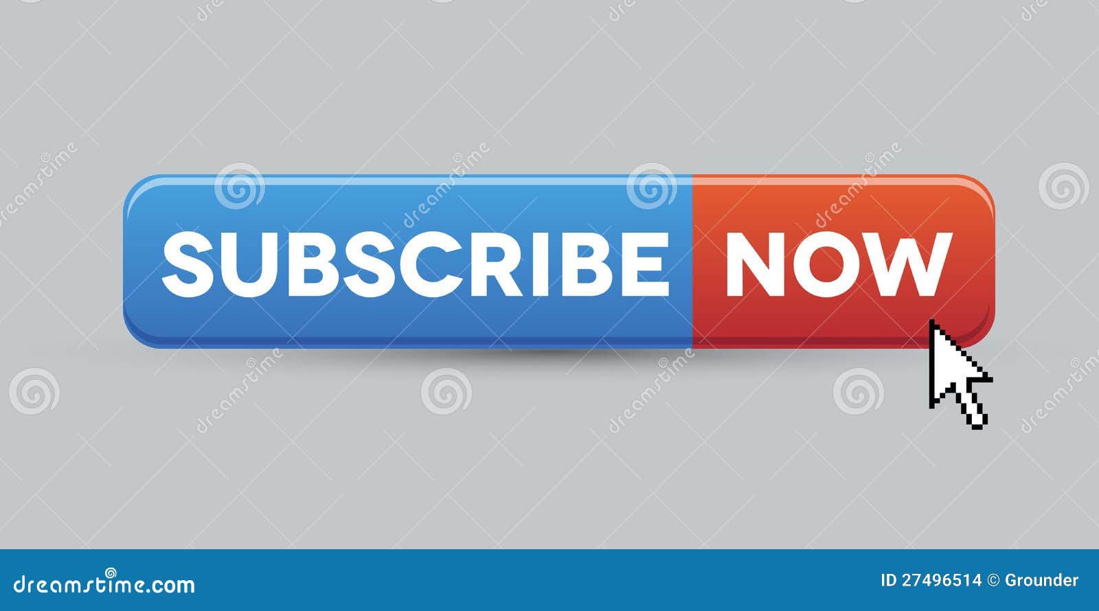 Subscribe now button stock vector. Illustration of internet - 27496514