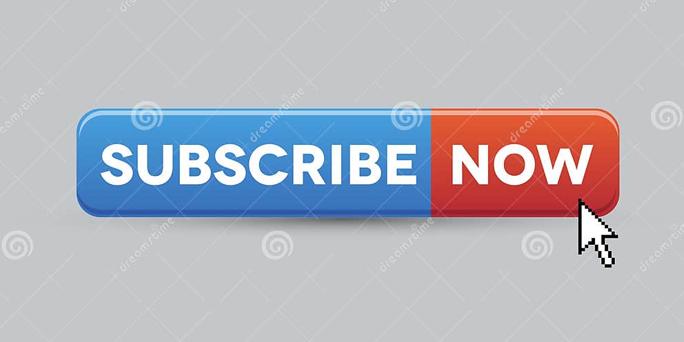 Subscribe now button stock vector. Illustration of internet - 27496514