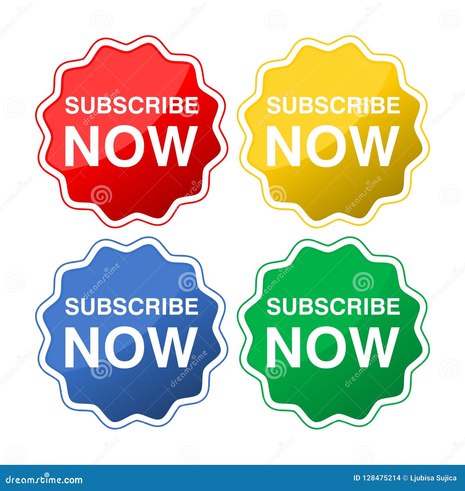 Subscribe now button icon stock vector. Illustration of subscribe ...